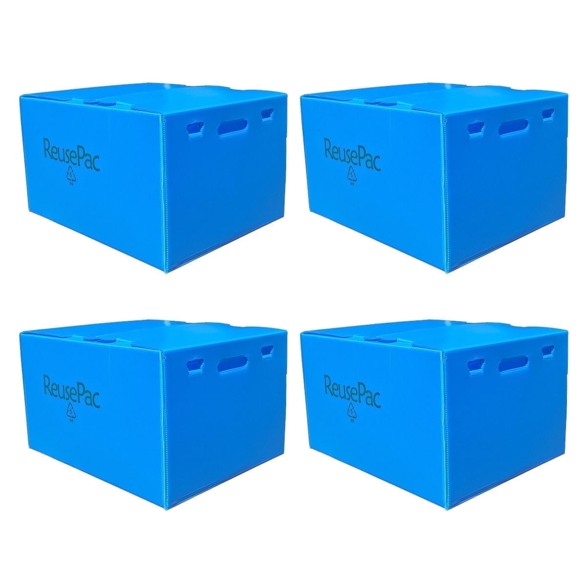 ReusePac 20x16x12in Blue 4 Pack Storage Boxes - Walmart.com