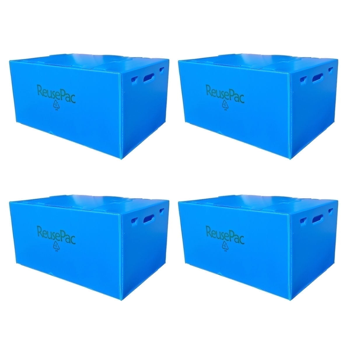 ReusePac 24x16x12in Sky Blue 4 Pack Storage Boxes - Walmart.com