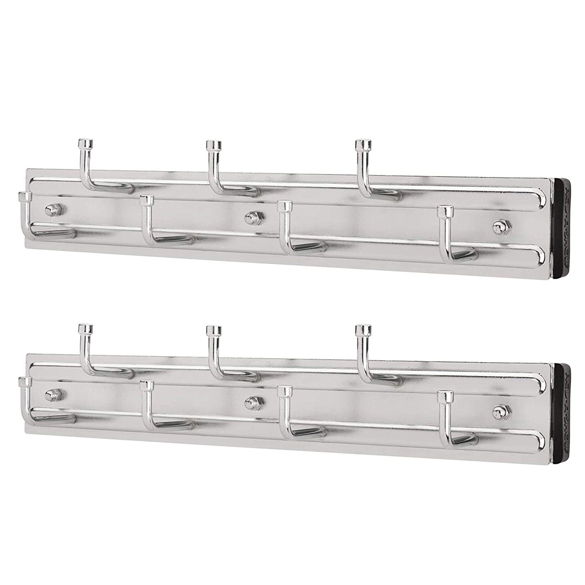 Rev-A-Shelf 12 Inch Wall-Mounted Pullout Belt Hanger Organizer, (2 Pack ...
