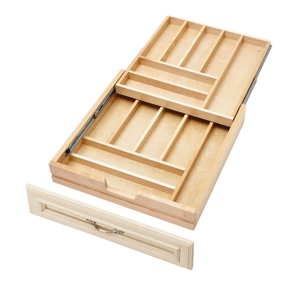 Rev-A-Shelf 21 Inch Tiered Cutlery Drawer Organizer with Soft-Close ...