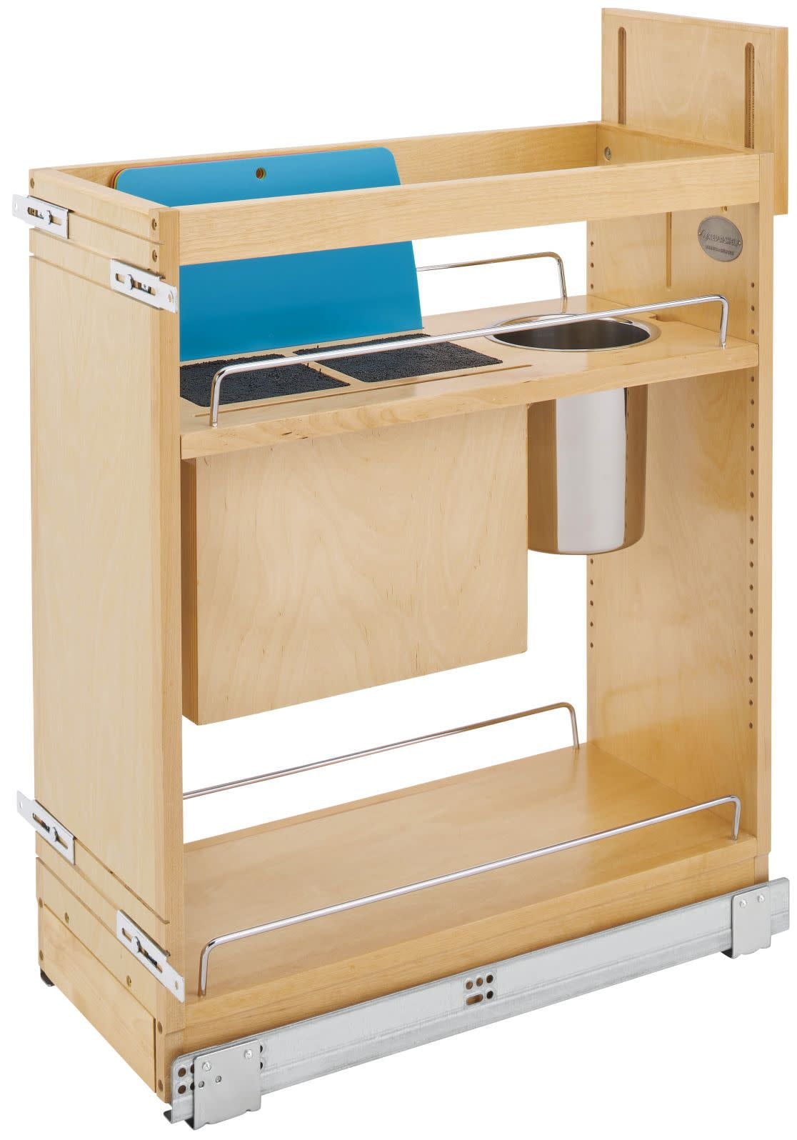 Rev-A-Shelf 448Kb-Bcsc-9C Wood Classics 21-5/8" Wood Base Cabinet Knife ...