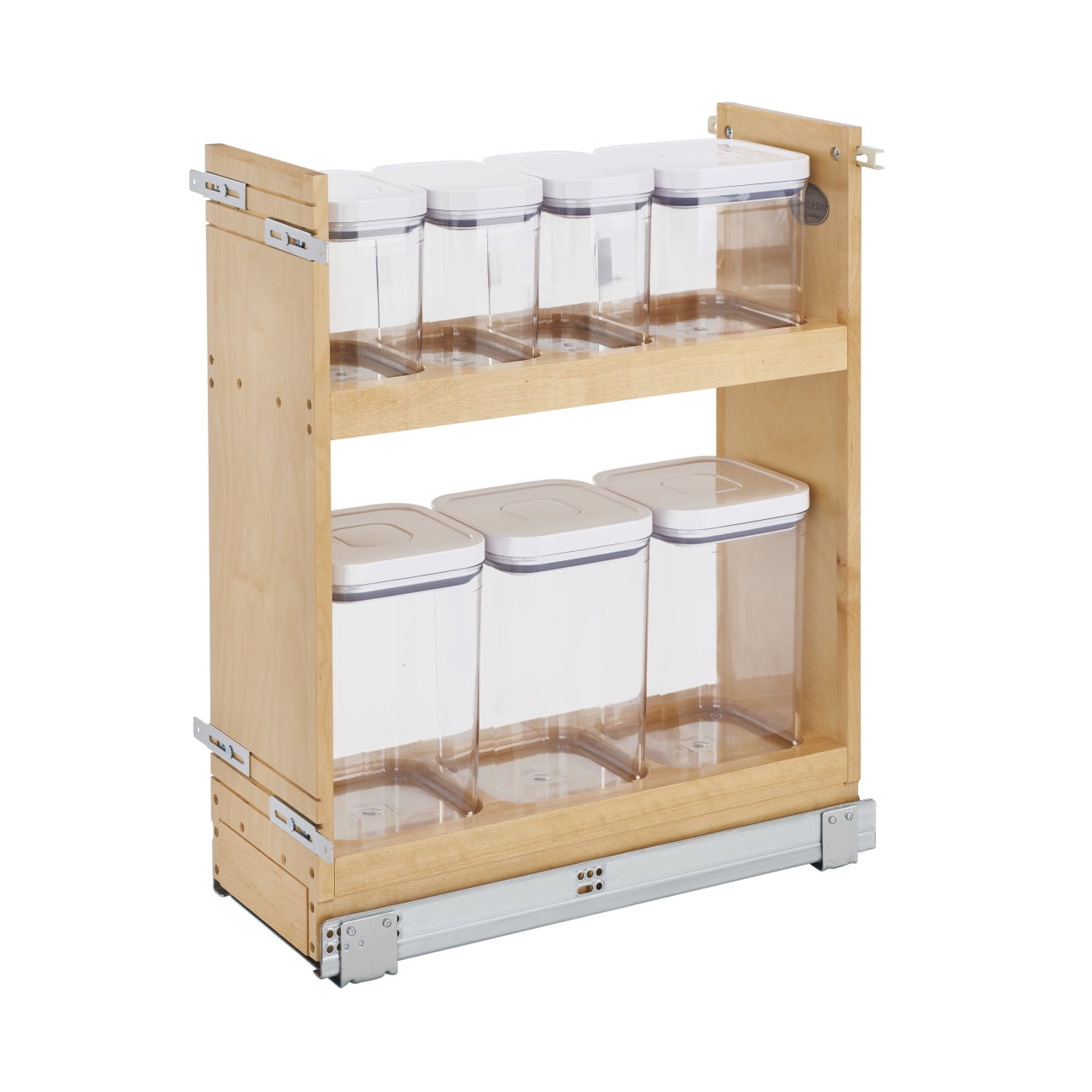 Rev-A-Shelf 448OXO-BCSC-8C 8" Pullout Organizer w/ OXO Storage ...