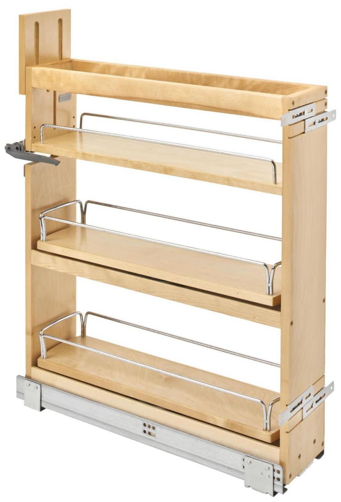 Rev-A-Shelf Wood Classics Swivel Pull Out Storage Shelves Organizer ...