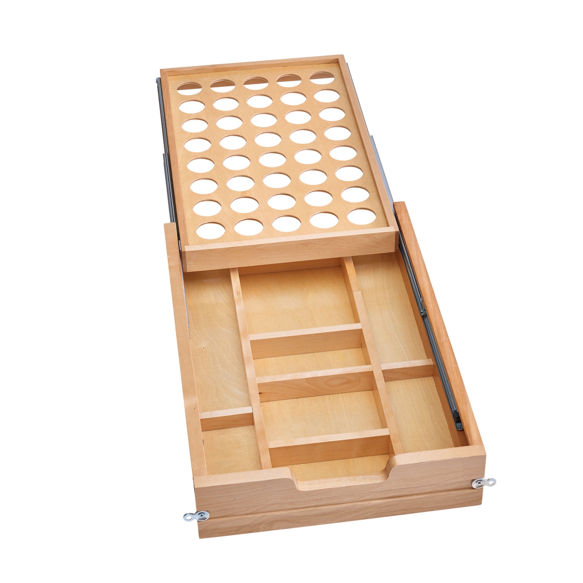 Rev-A-Shelf 4WTCD 15 In Tiered KCUP Drawer Organizer with Soft-Close ...