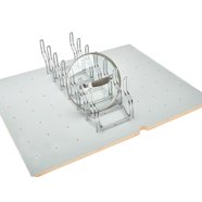 Rev-A-Shelf 30x21in Wooden Trimmable Pegboard System w/12 Pegs for ...