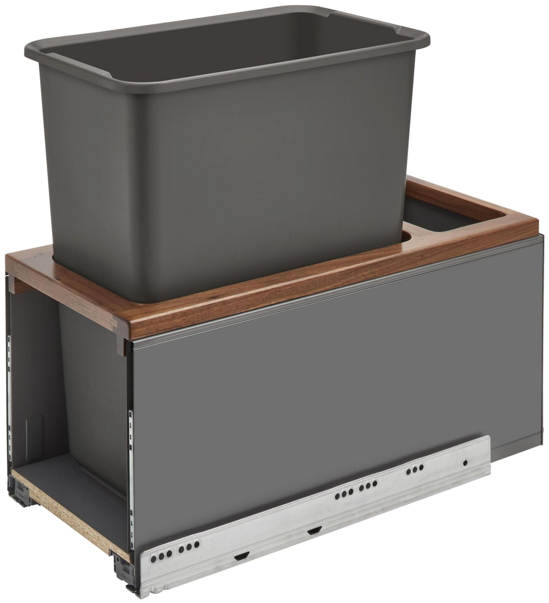 Rev-A-Shelf 5Lb-1230-1 Legrabox 30 Qt / 7.5 Gallon Single Pull Out Trash Can System - - Walmart.com