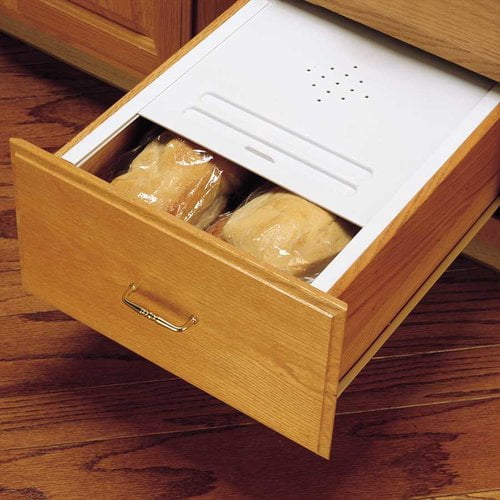Rev-A-Shelf BDC-200-11 Small Kitchen Bread Drawer Cover Kit, White ...