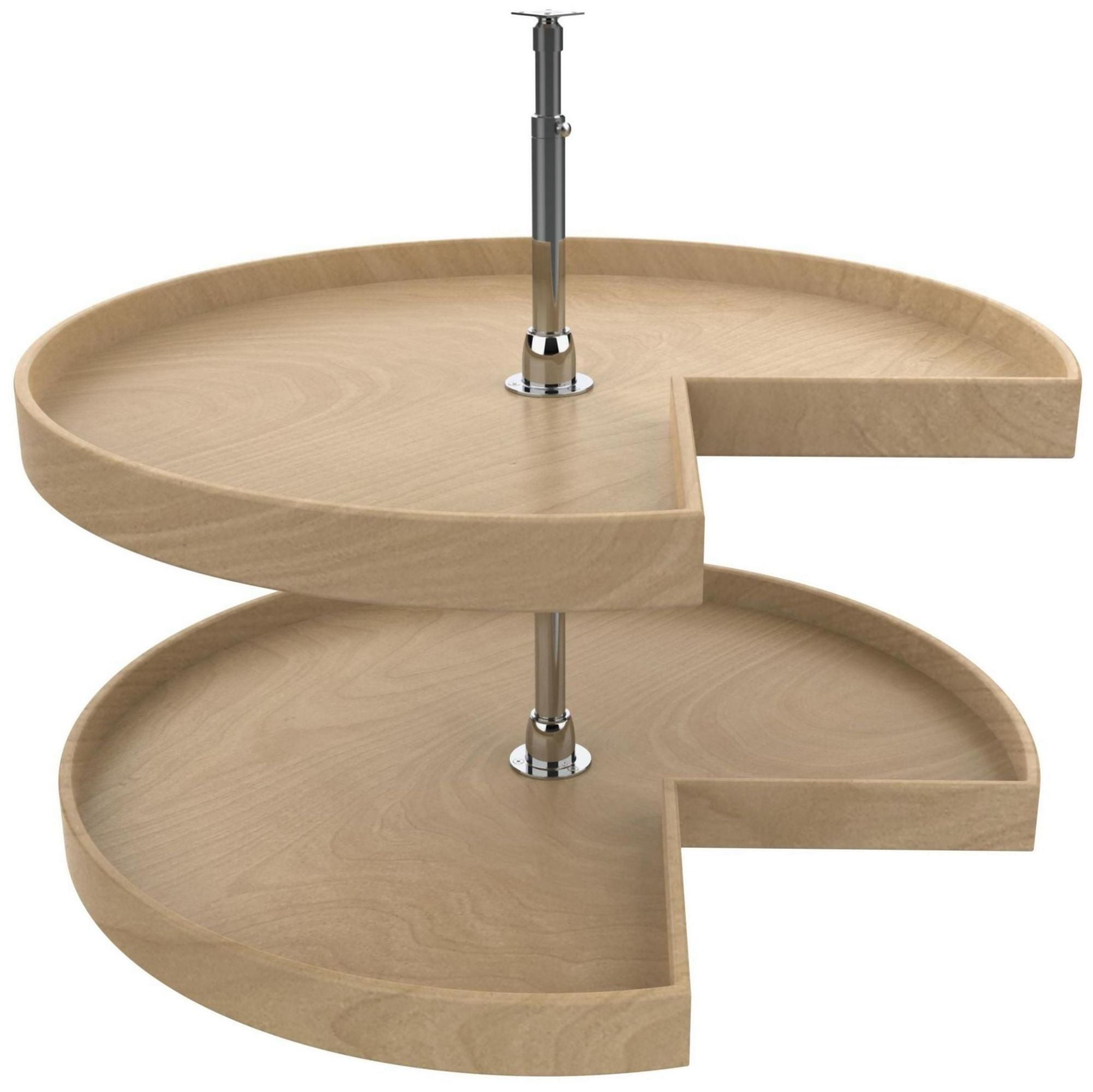 Rev-A-Shelf LD-4NW-472-32-1 Lazy Daisy Wood Double 2 Tier 32" Kidney ...
