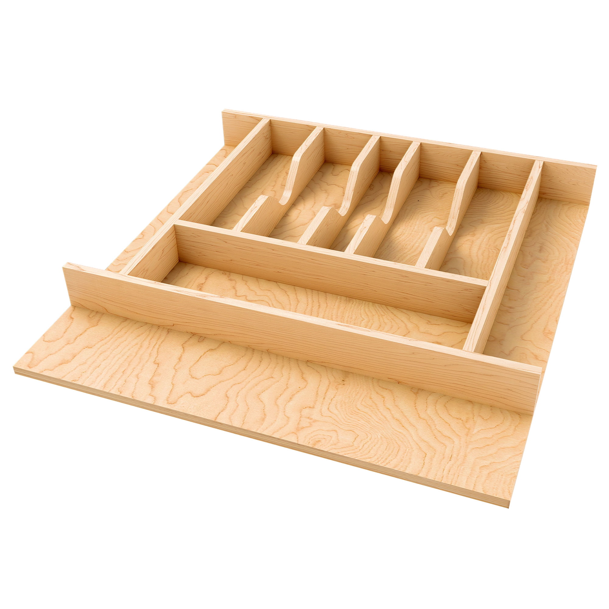 Rev-A-Shelf Natural Maple Right Size Utensil Drawer Insert, 19 1/4"x19 ...