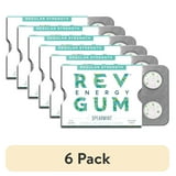 (6 pack) Rev Gum Sugar Free Spearmint Energy Gum, 6 Pieces - Walmart.com