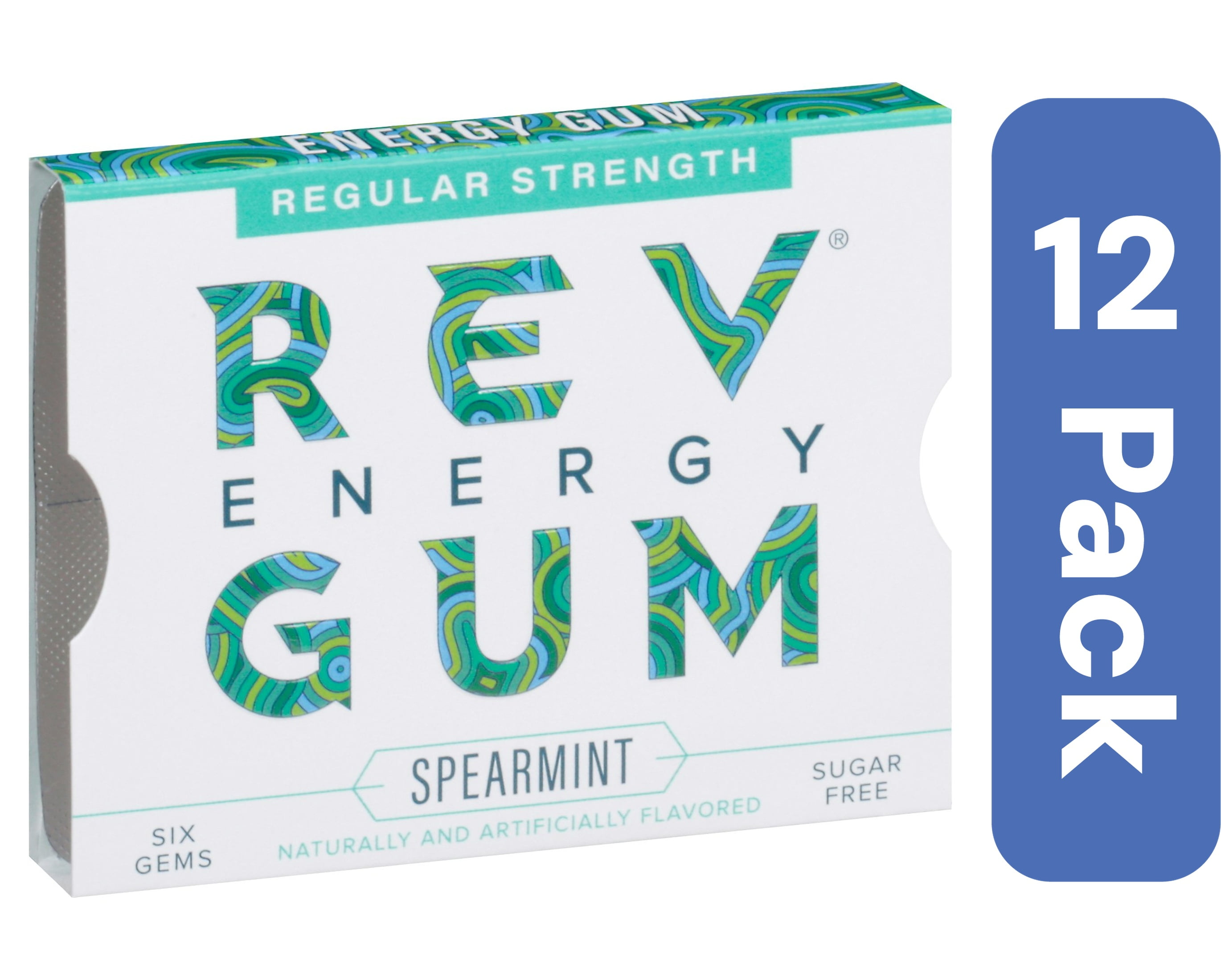 Rev Spearmint Gum Regular Strength 6 Pc - Pack Of 12 - Walmart.com