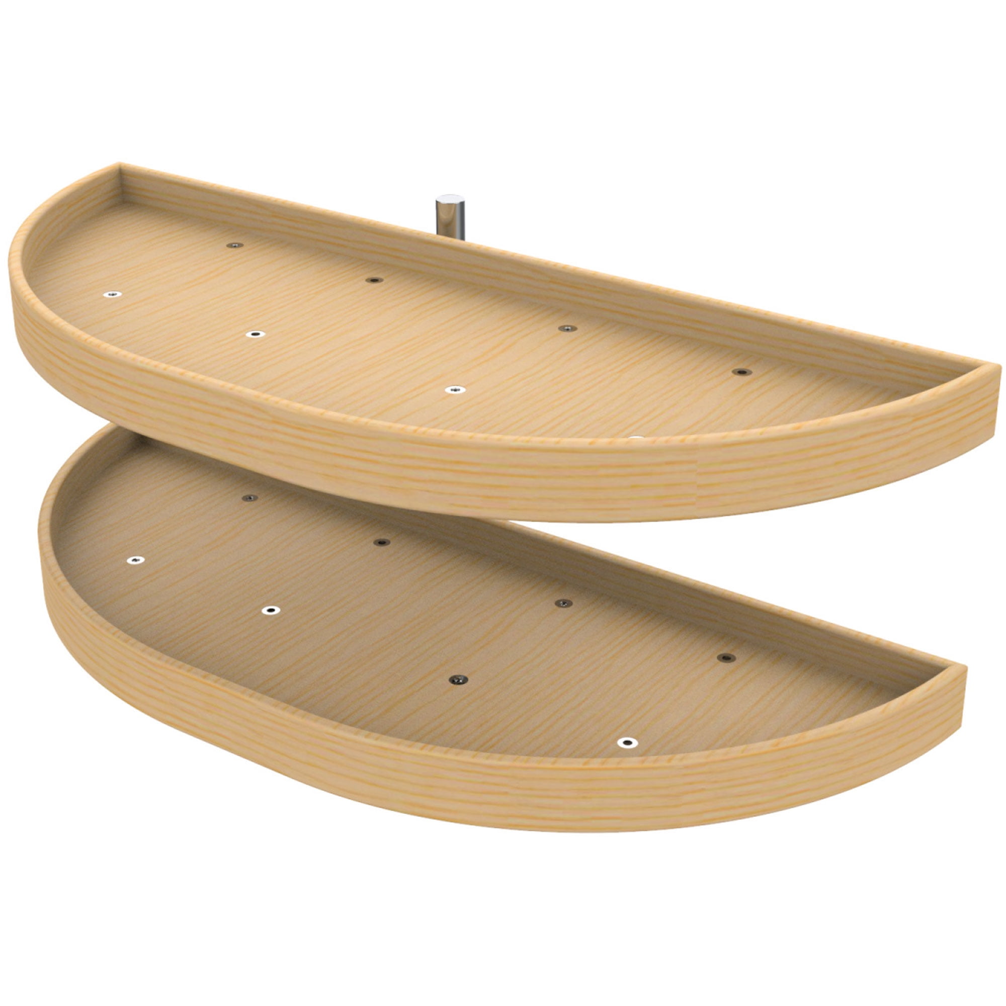 Rev-a-Shelf 35" Lazy Susan Half-Moon Shaped 2-Shelf Turner, 4WLS882-35 ...