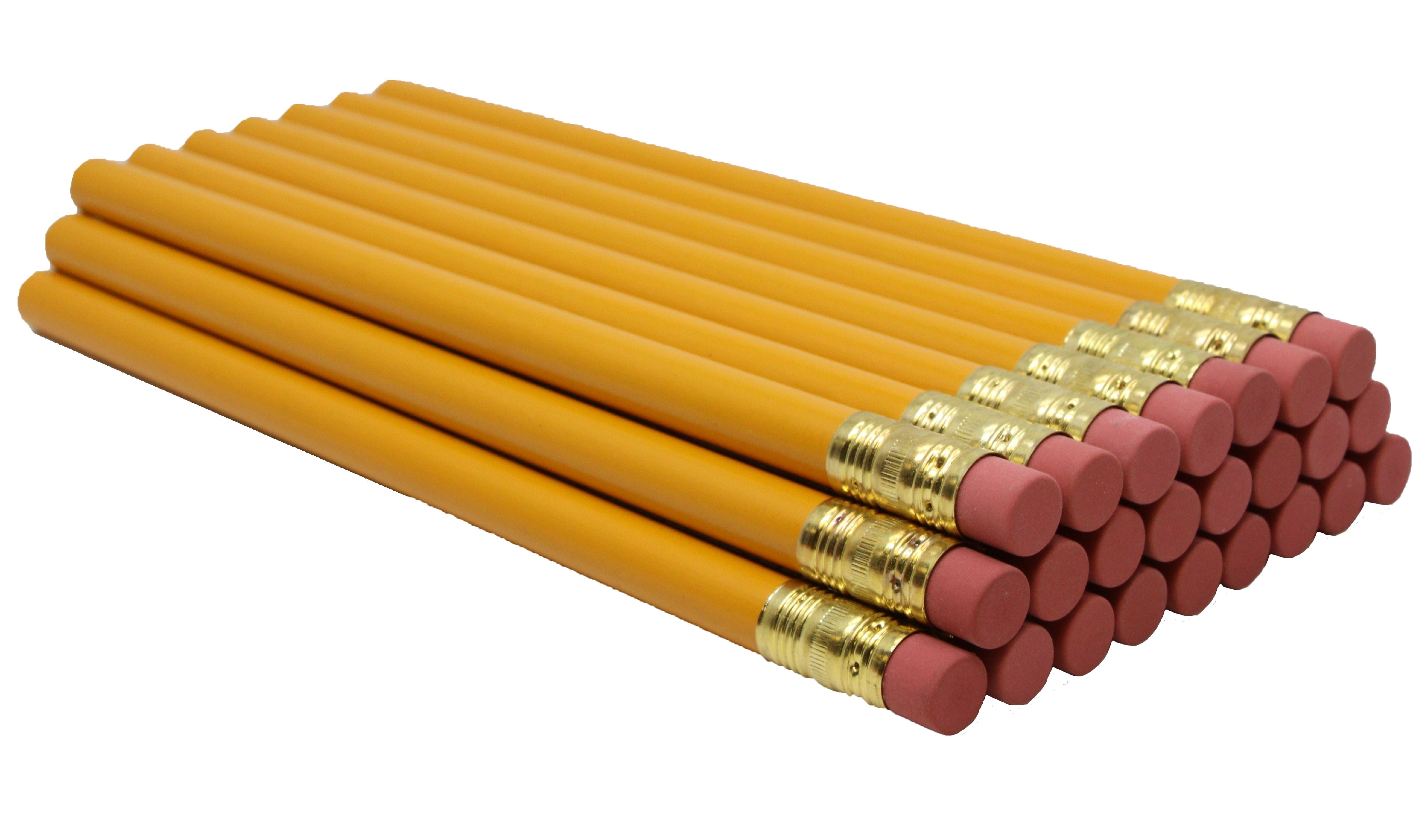 RevMark Jumbo Round Yellow Pencil 24-Pack with Black Lead, Made in The ...