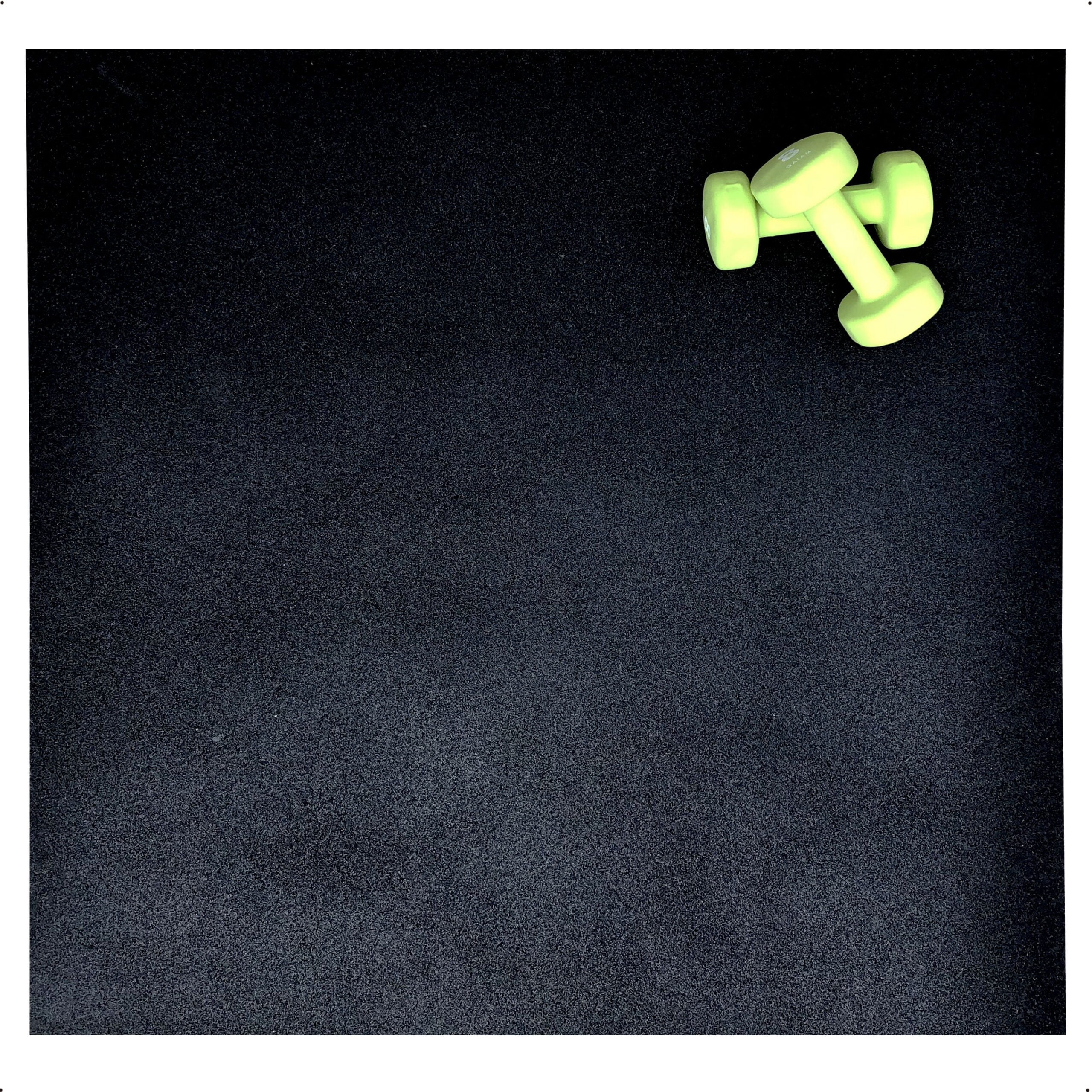 RevTime Ultra Thick 1/2" Anti-Vibration 39.5"x39.5" Black Exercise Mat ...