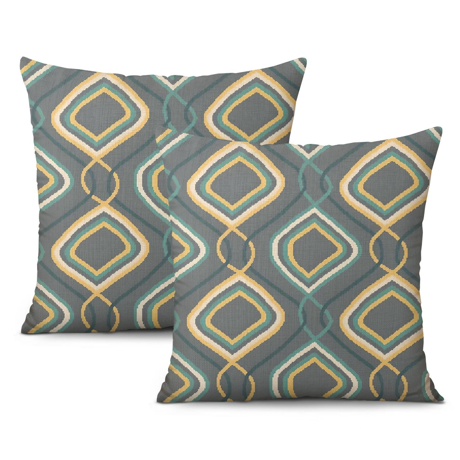Revamp Your Sofa with 16x16 Inch Boho Grey Flower Decorative Cushion ...