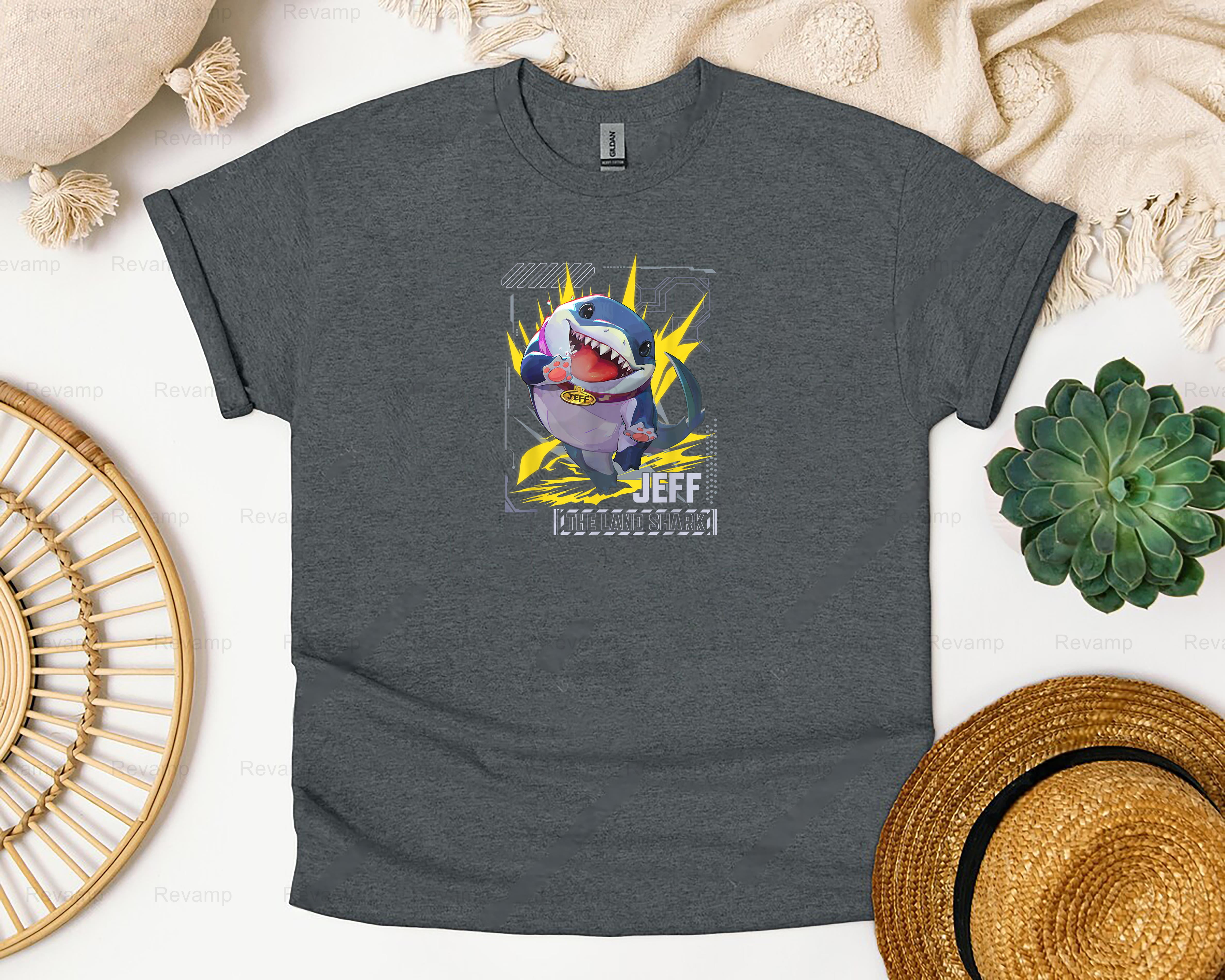 Revamp63 Marvel Rivals Jeff the Land Shark, Gamerverse T-Shirt, SW ...