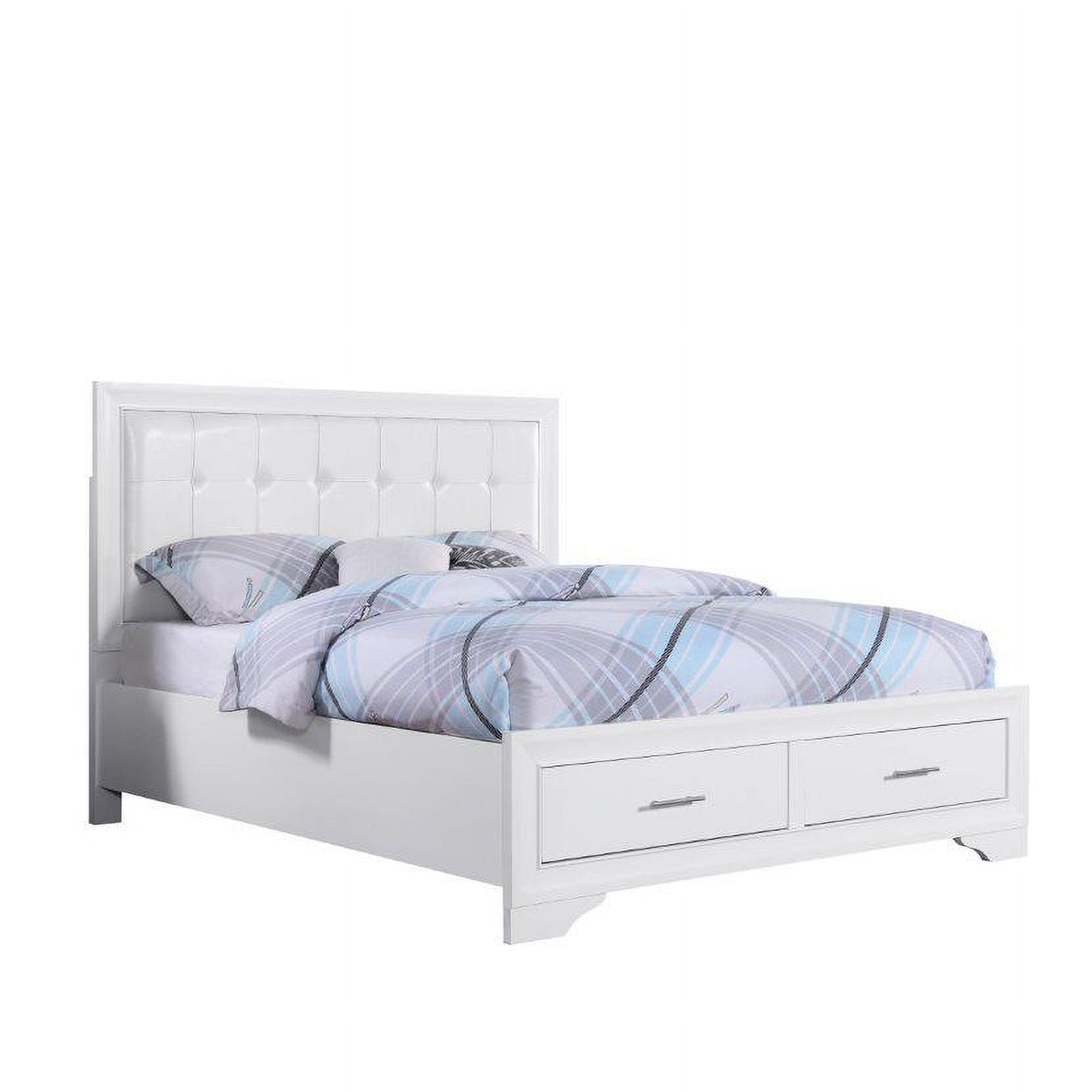 Reve and Belle Norah Queen Bed Only, White - Walmart.com