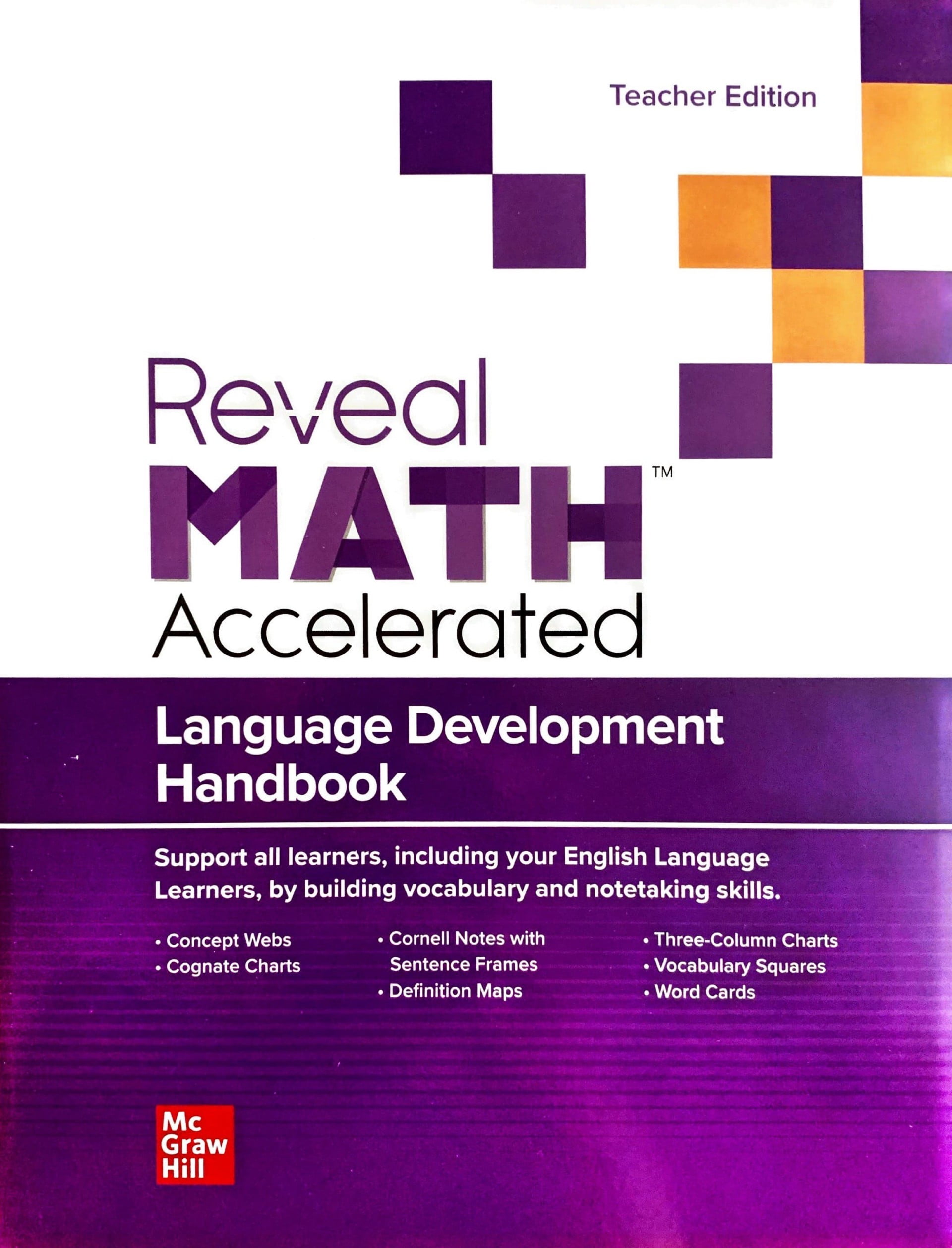 Reveal MATH accelerated, Language Development Handbook, Teacher edition ...