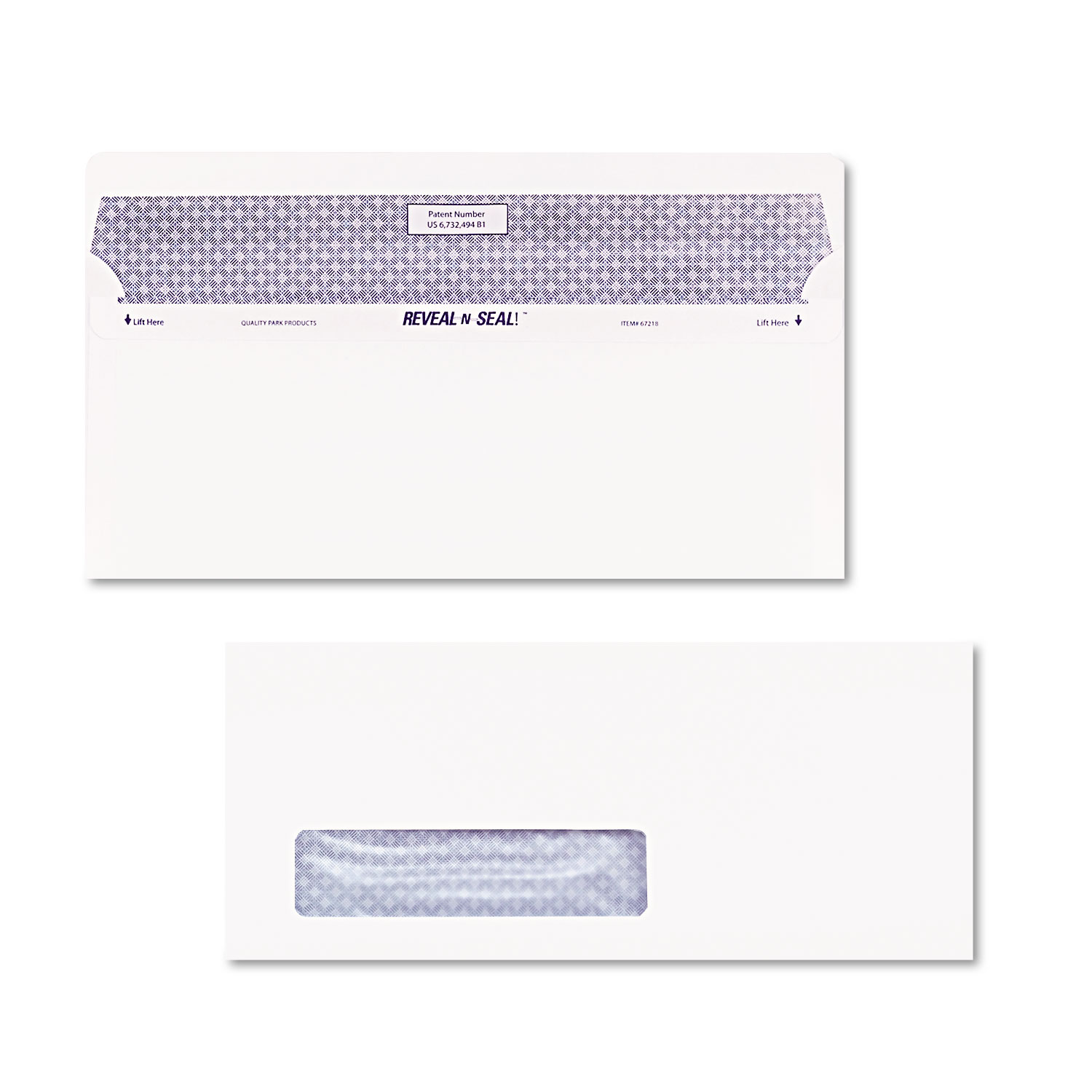 Reveal-N-Seal Security-Tint Envelope, Address Window, #10, Commercial ...