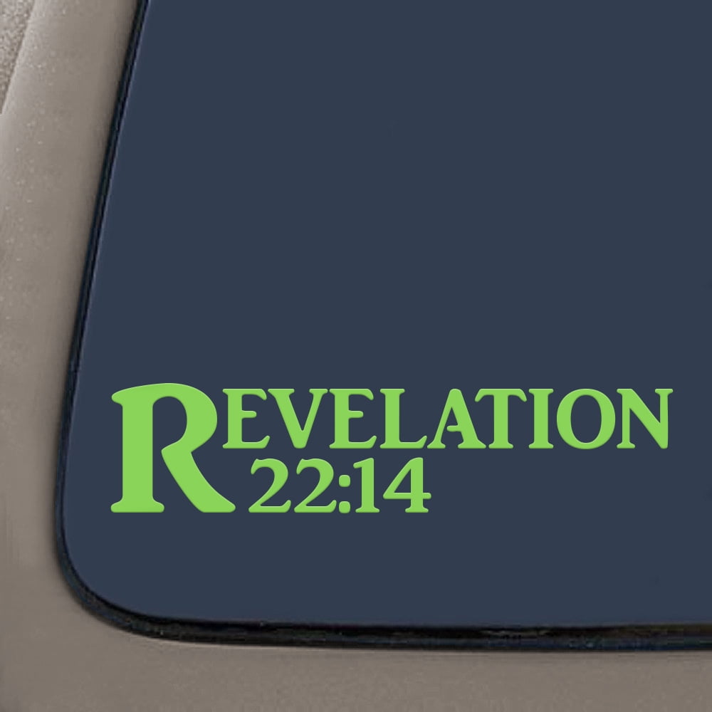 Revelation 22:14 Bible Verse Decal Sticker | 7.5-Inches By 1.7-Inches ...