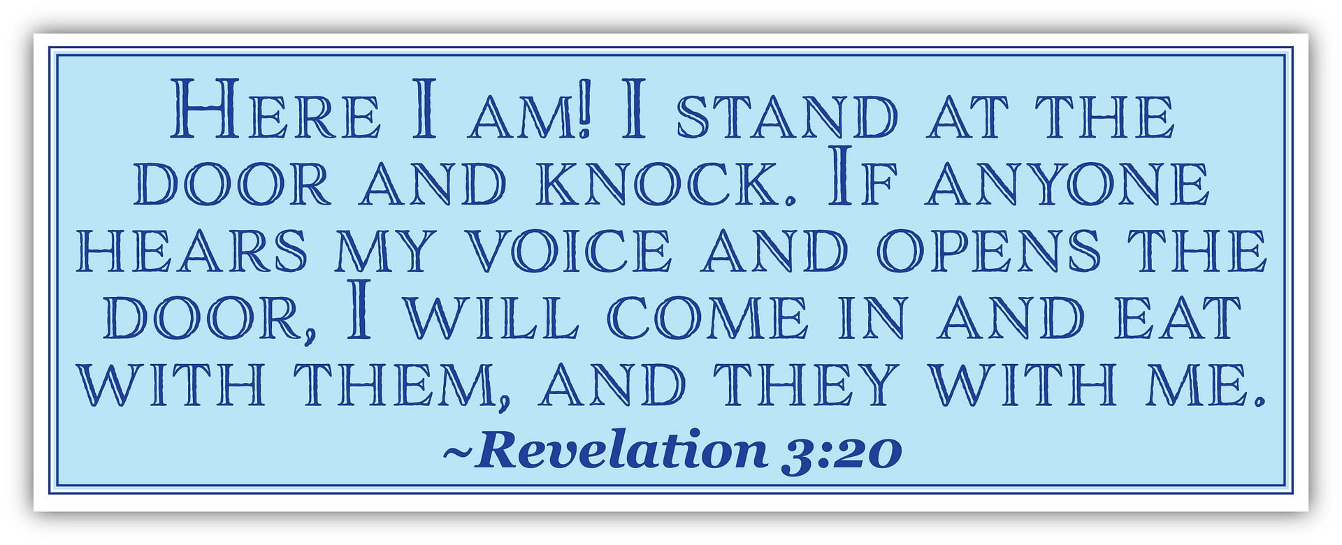 Revelation 3:20 | Here I am! I stand at the door and knock | Car ...