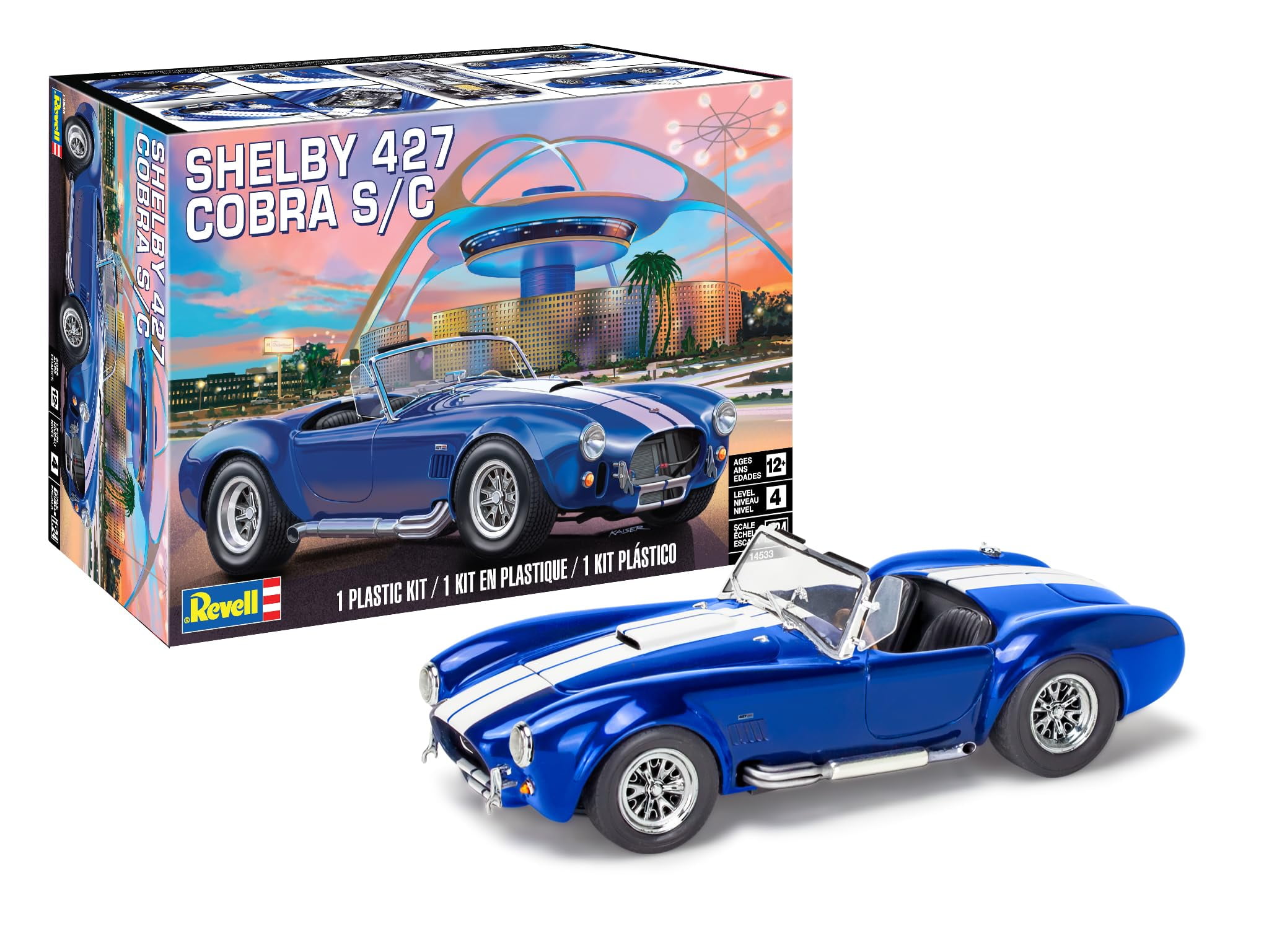 Revell Level 4 Model Kit Shelby Cobra 427 S/C 1/24 Scale Model ...