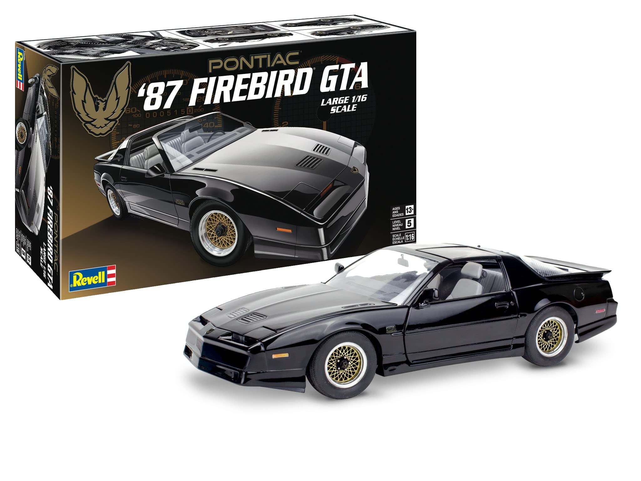Revell 14535 '87 Pontiac Firebird GTA 1:16 Scale 144-Piece Skill Level ...