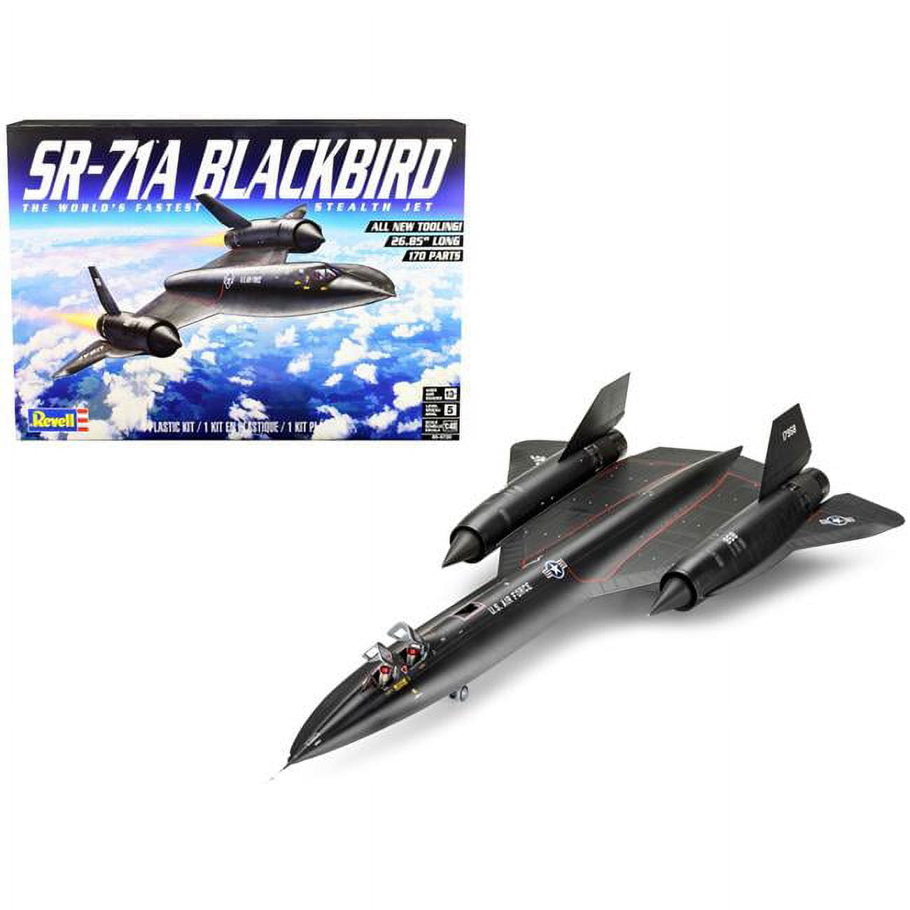 Revell 85-5720 1-48 Scale SR-71A Blackbird Level Lockheed Stealth ...