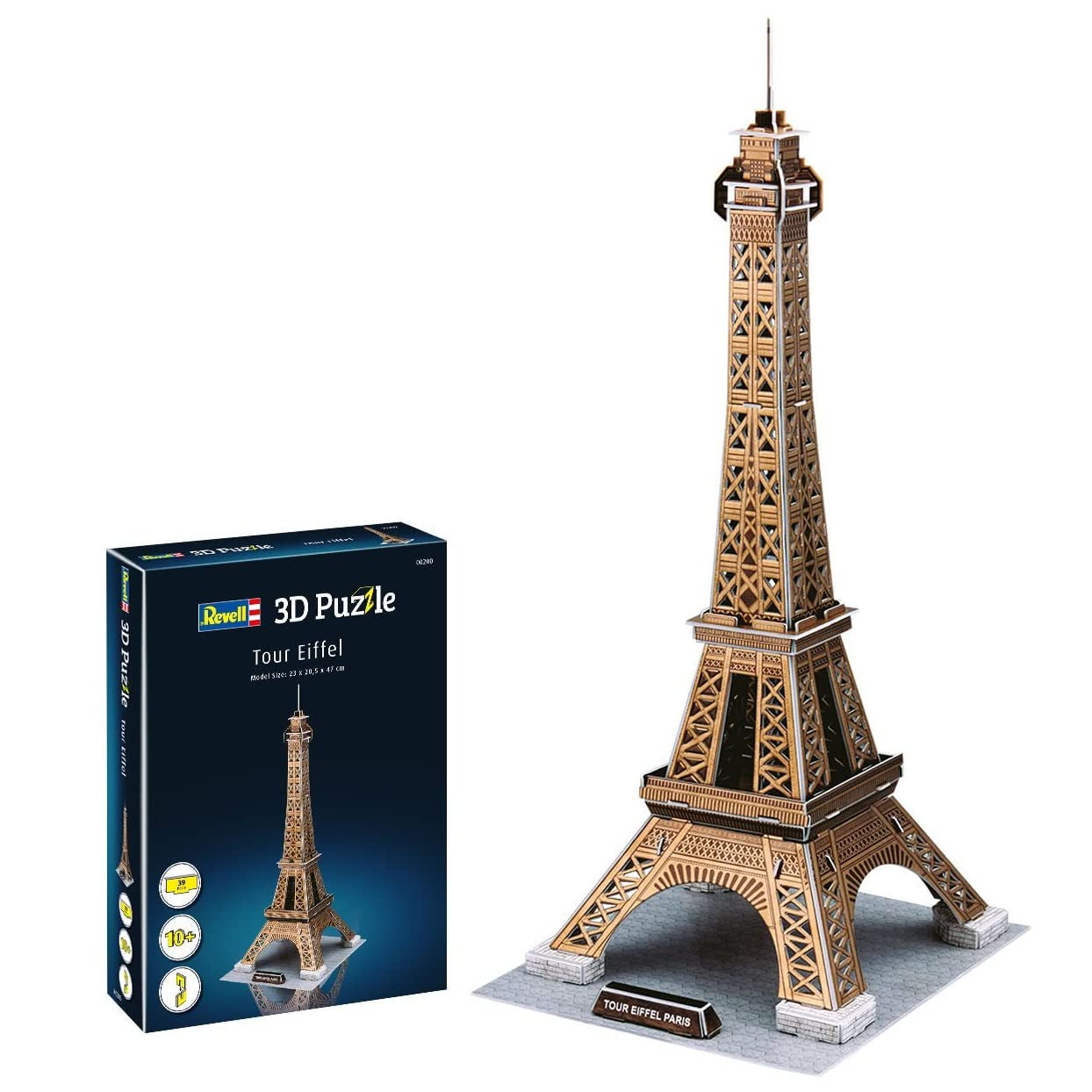 Revell Eiffel Tower 3D Puzzle Building Crafts for Adults and Kids Ages 10 Years and up - 39 ...