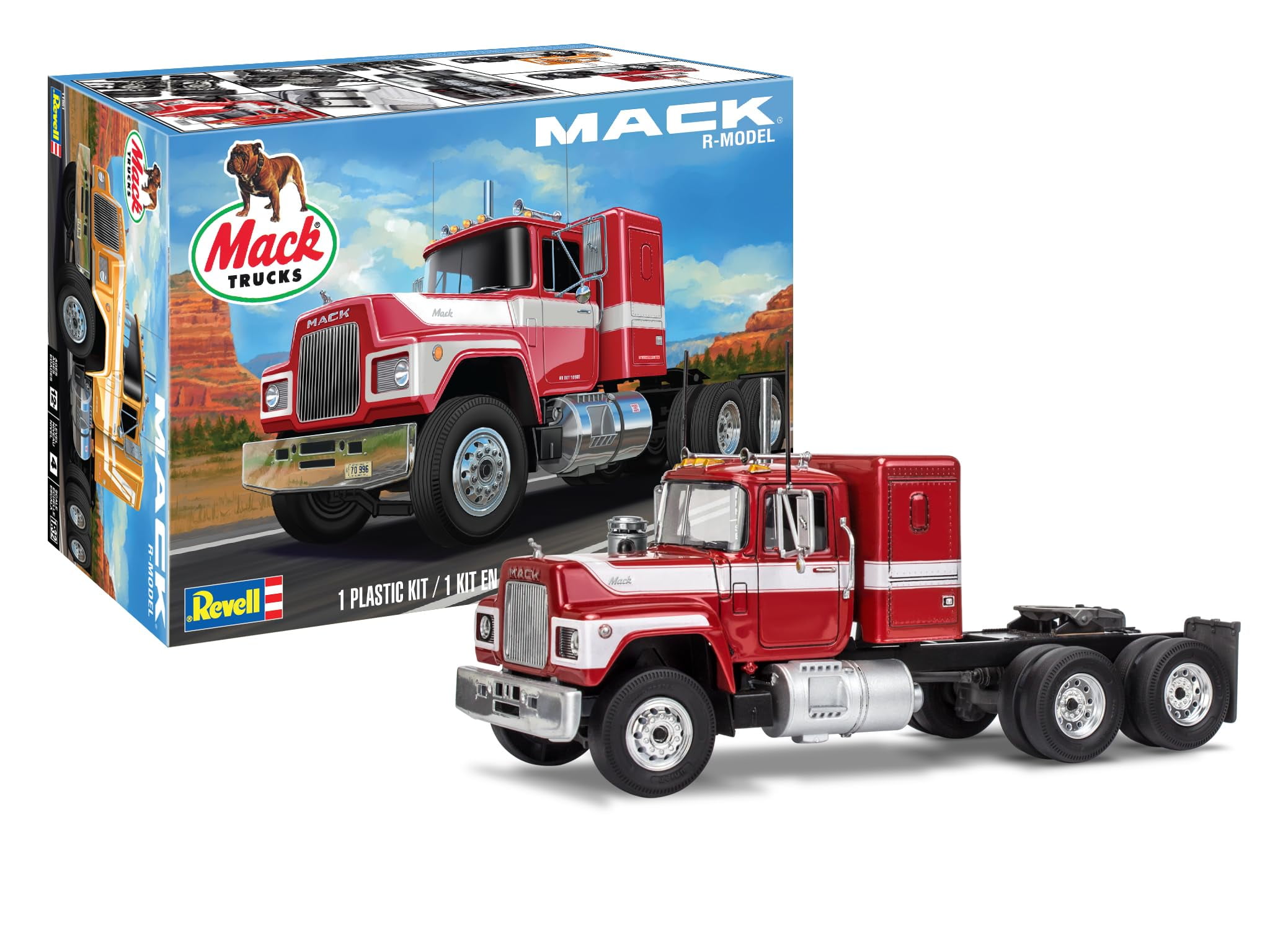 Carrera Mack Trucks Model Truck Building Kit, Plastic Multicolor, 10.2 ...