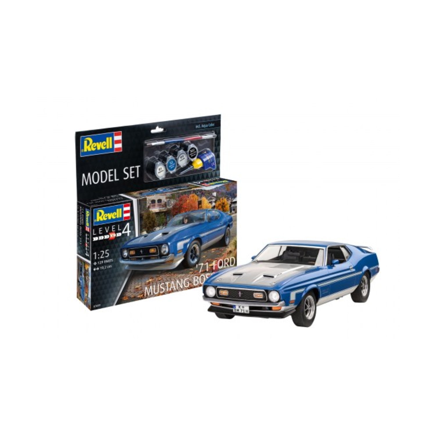 Revell/Monogram 1971 Mustang Boss 351 Model Set New - Walmart.com