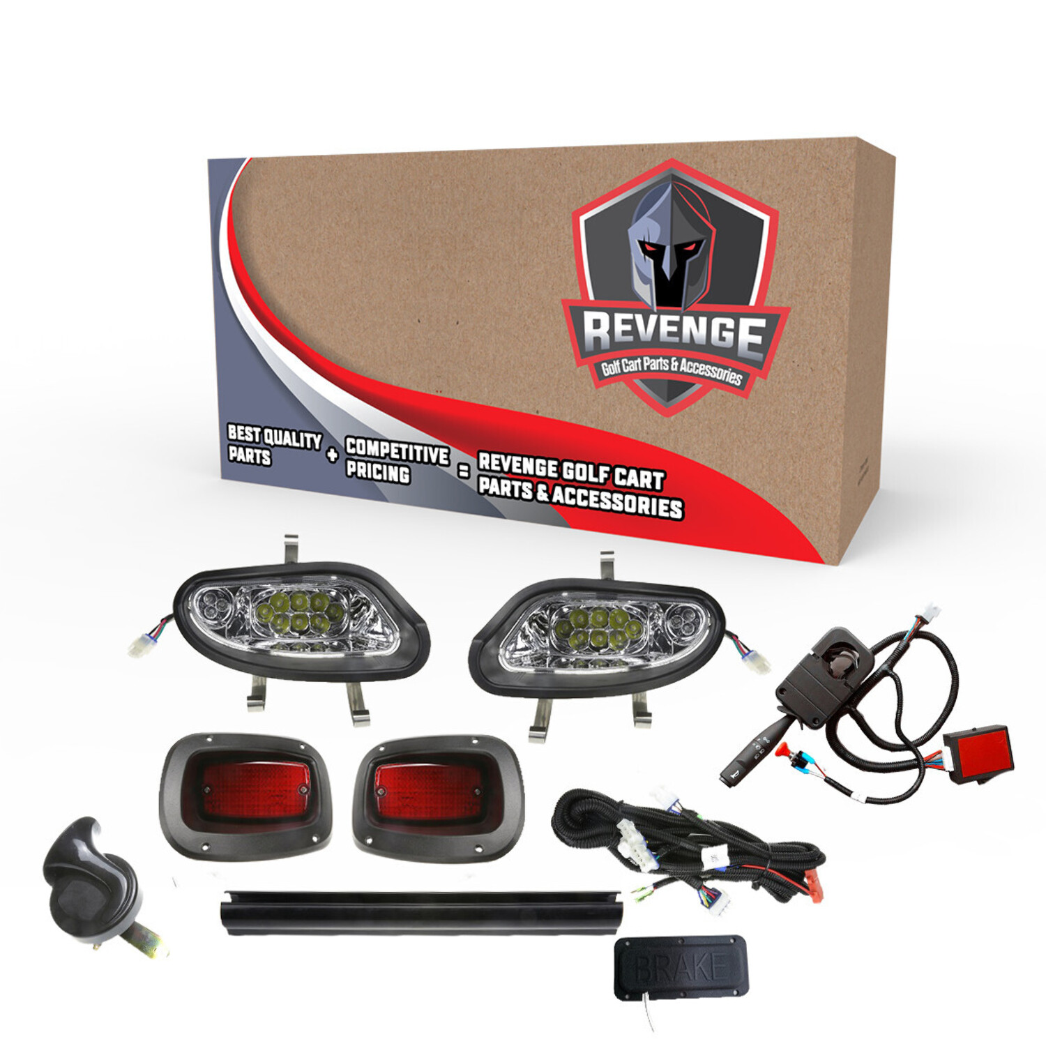 Revenge E-Z-GO TXT Freedom LED Super Deluxe Street Legal Golf Cart ...