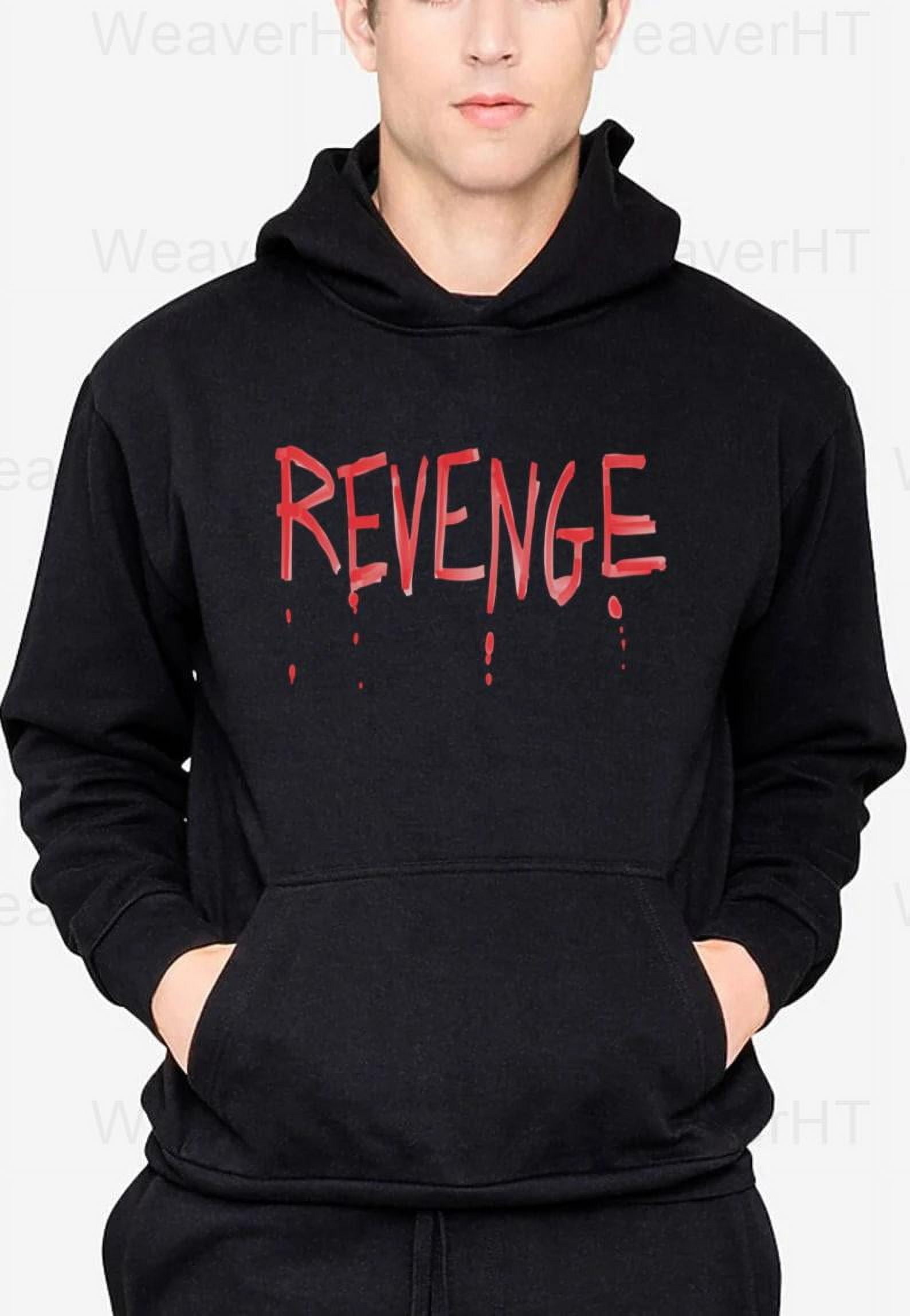 Revenge Hoodiewith bold statement and dark minimalist design - Walmart.com