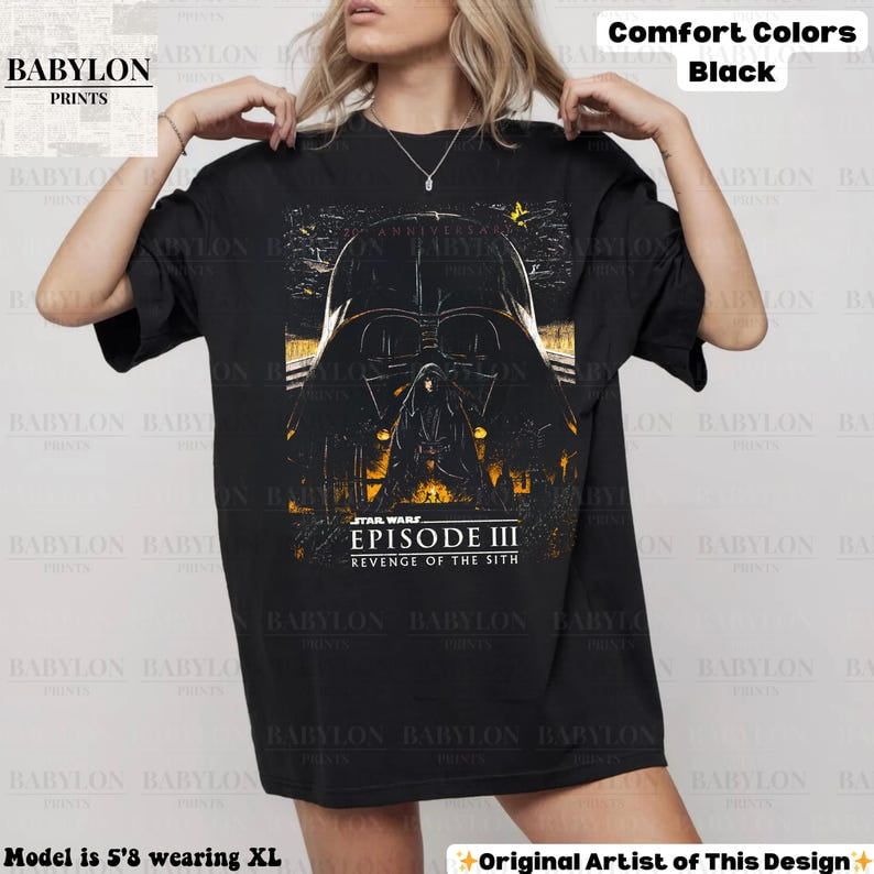 Revenge of the Sith 20th Shirt Anakin Skywalker Shirt Darth Vader Tee ...