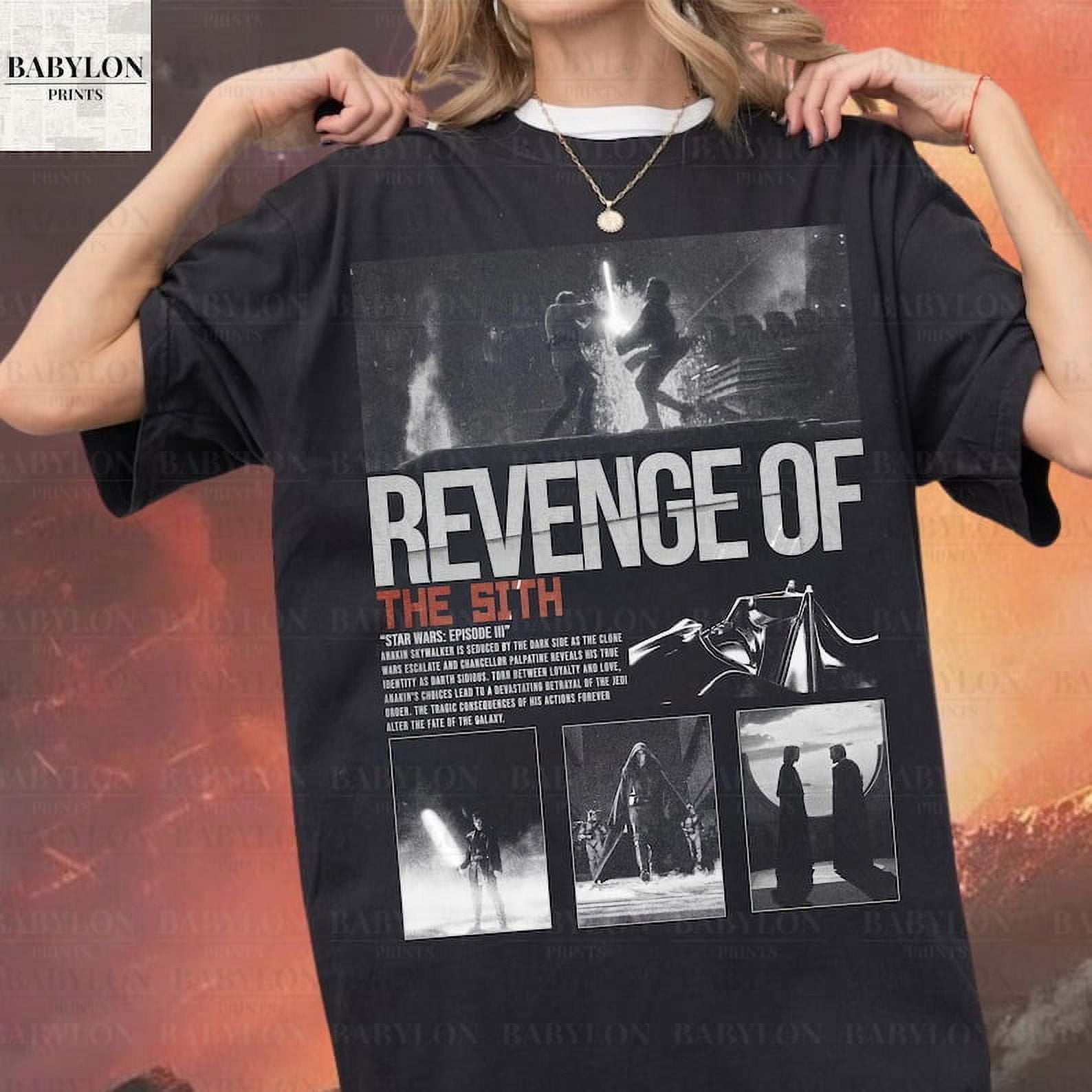 Revenge of the Sith Dark Jedi Anakin Shirt - Retro Design - Walmart.com