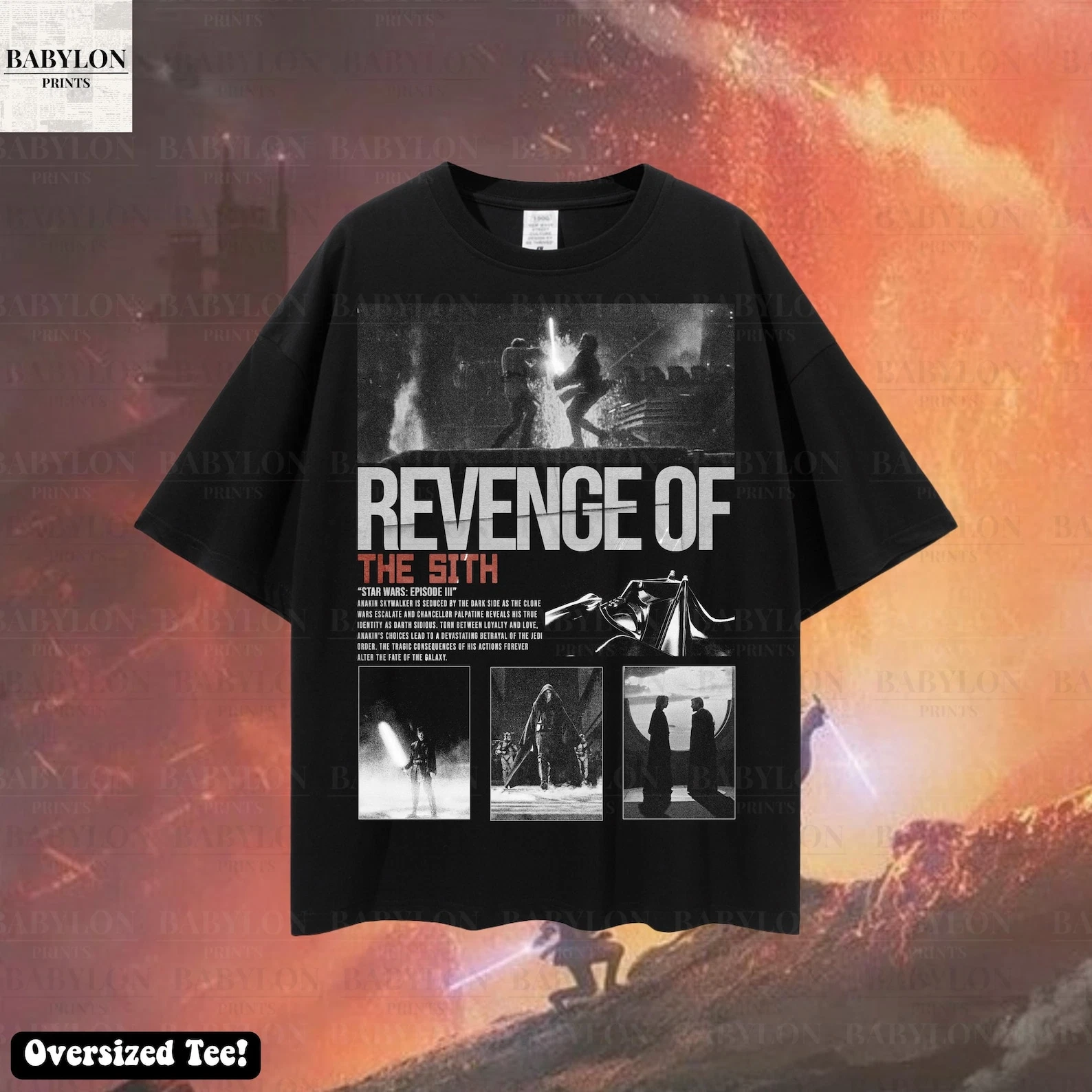 Revenge of the Sith Shirt Anakin Skywalker Shirt Darth Vader Tee New S ...