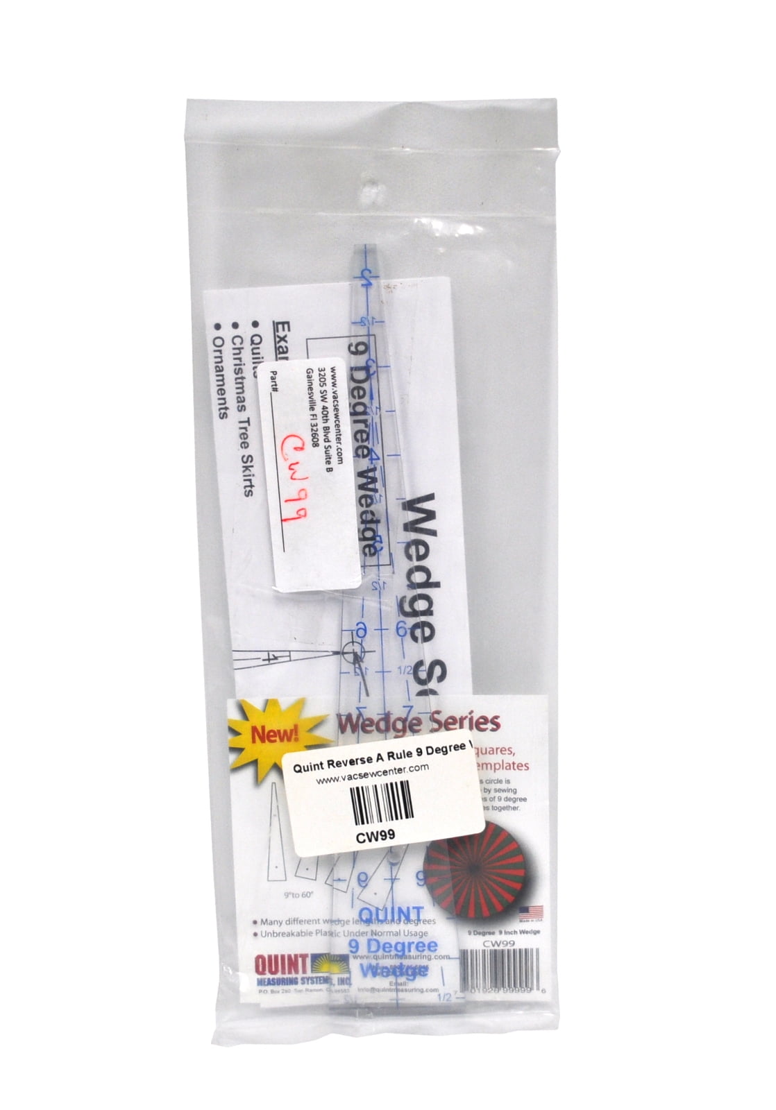 Reverse A Rule 9 Degree Wedge, 9 Inches Long - Walmart Business Supplies
