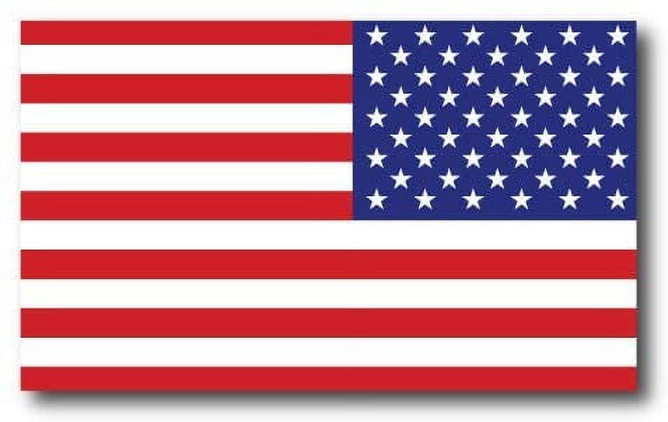 Reverse American Flag Car Decal - 3" x 5" - Walmart.com