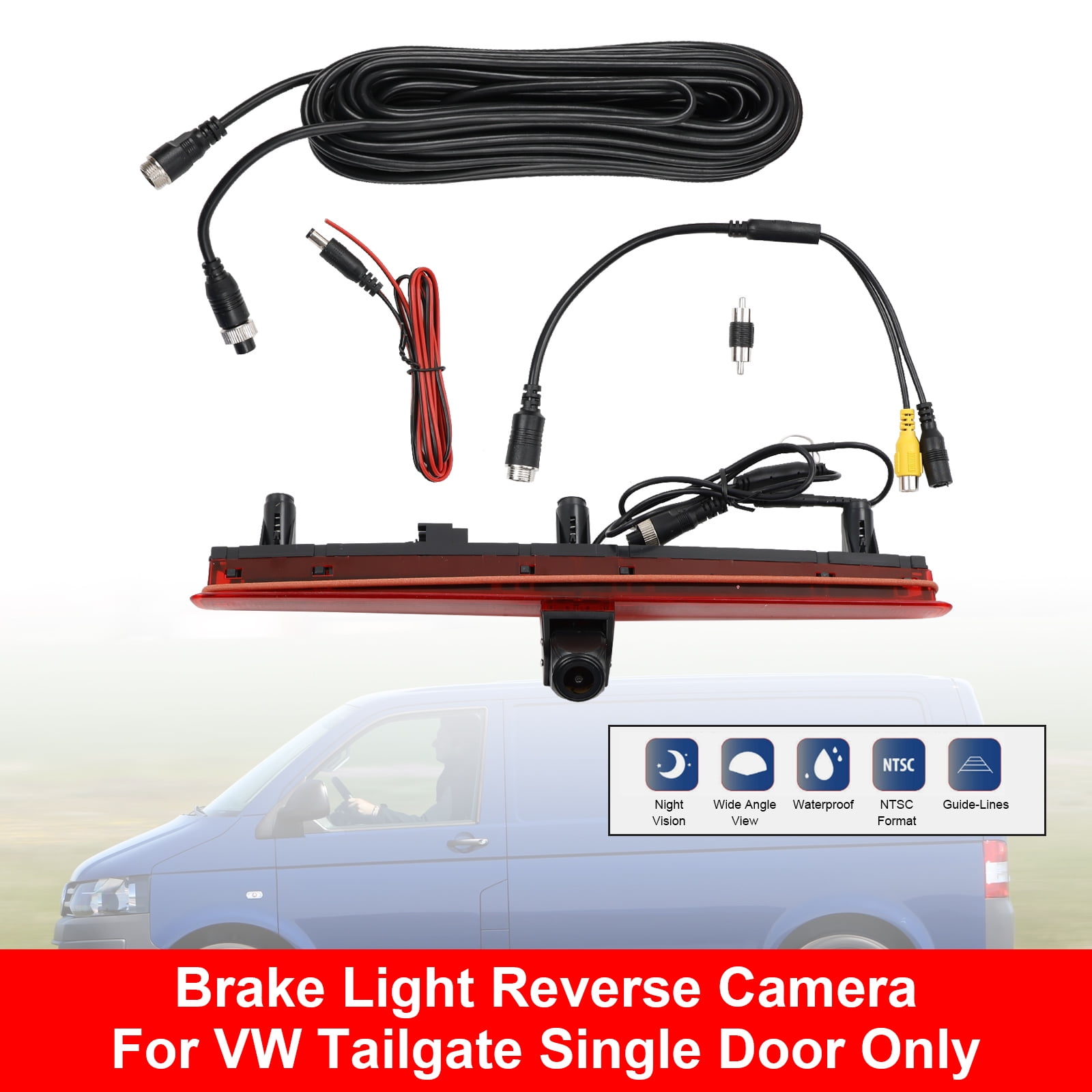 Reverse Camera For Vw Transporter T5 T5 1 Brake Light Tailgate Single