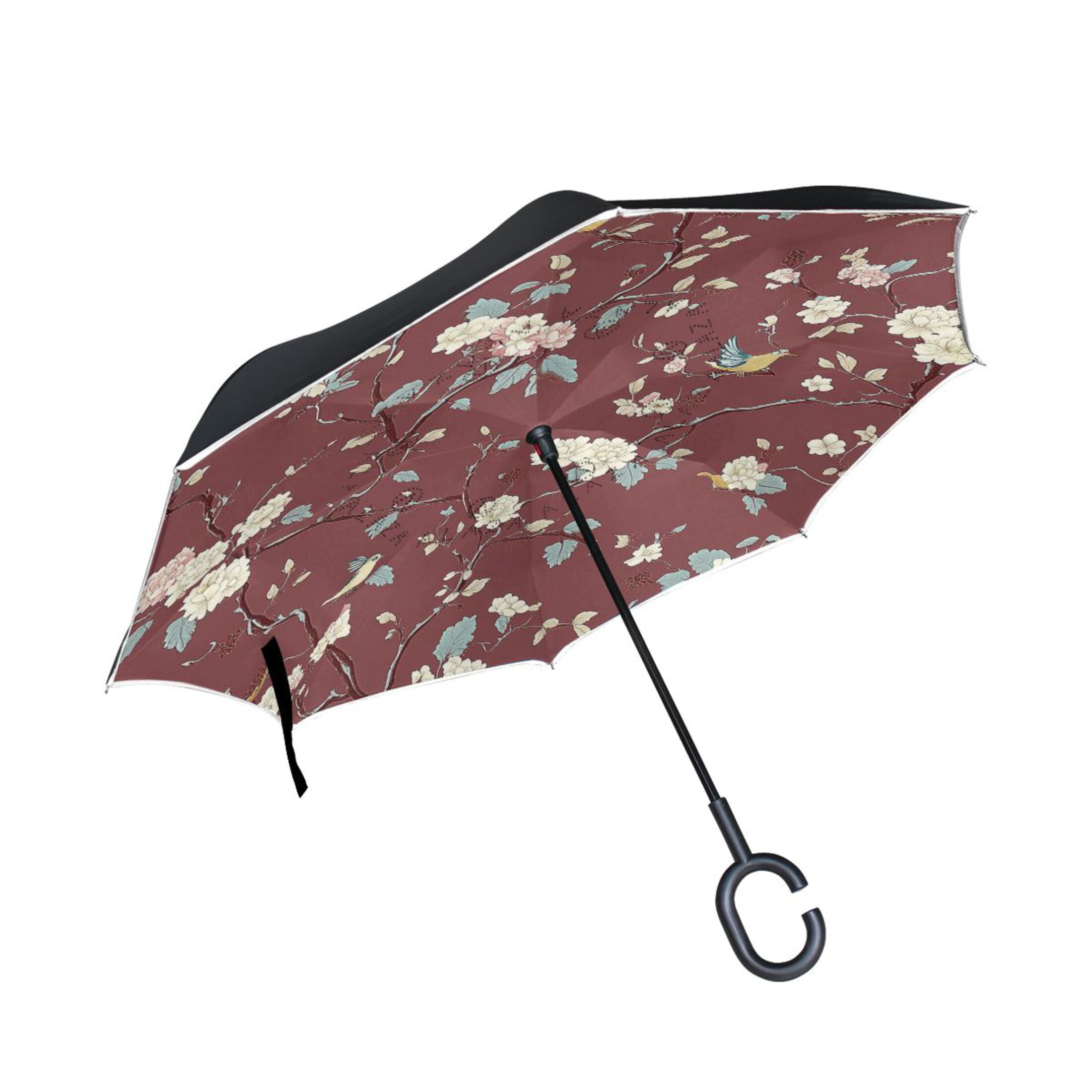 Reverse Car Umbrella Windproof Double Layer Inverted Umbrella with ...