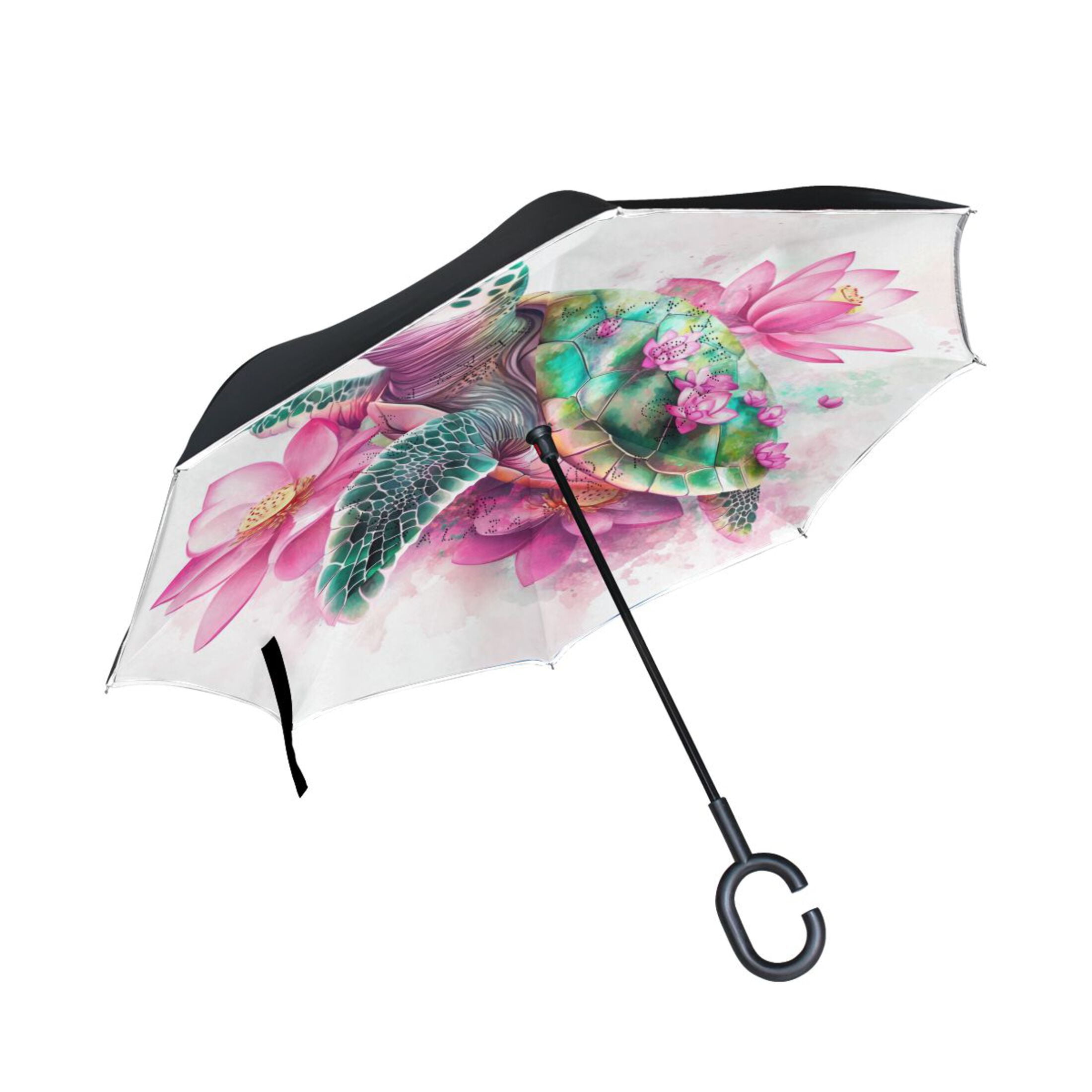 Reverse Car Umbrella Windproof Double Layer Inverted Umbrella with ...