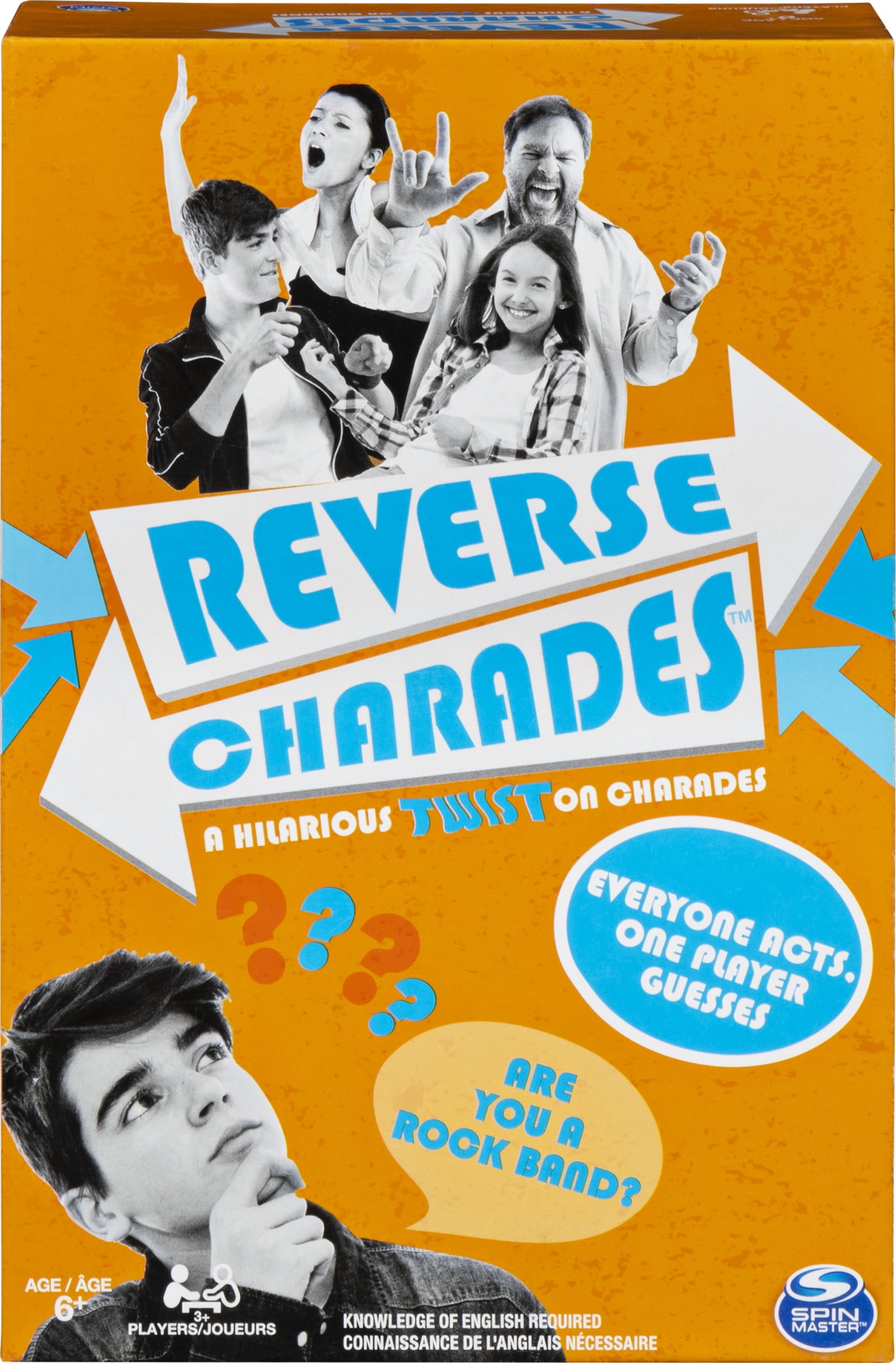 Reverse Charades, Fast-Paced Fun Family Party Game, for Ages 6 and Up ...