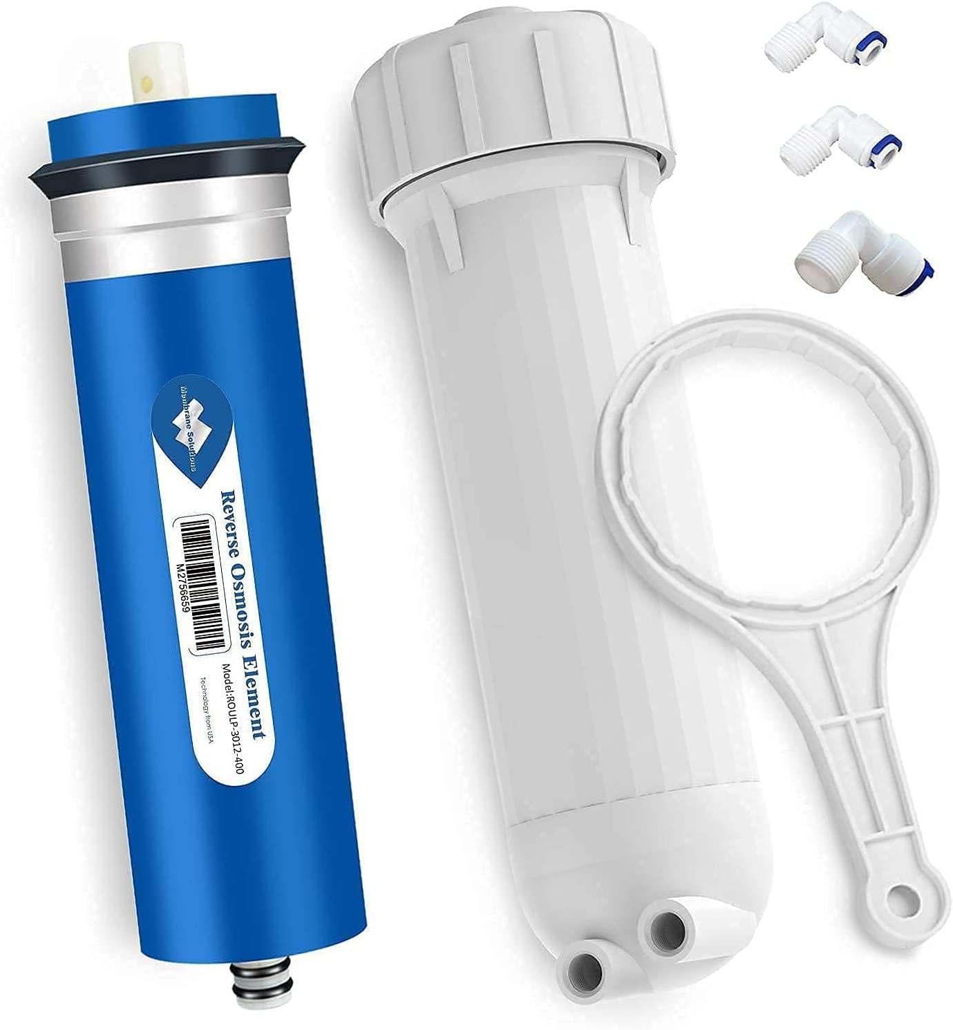 Reverse Osmosis Housing 3012 with 400GPD RO Membrane Water Filter ...