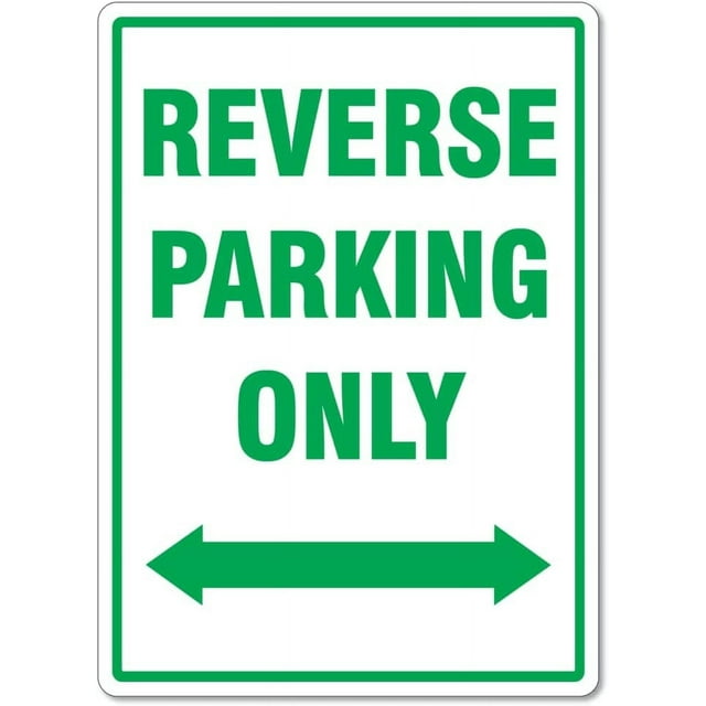 Reverse Parking Only Sign Traffic and Parking Parking Signs Metal Tin ...