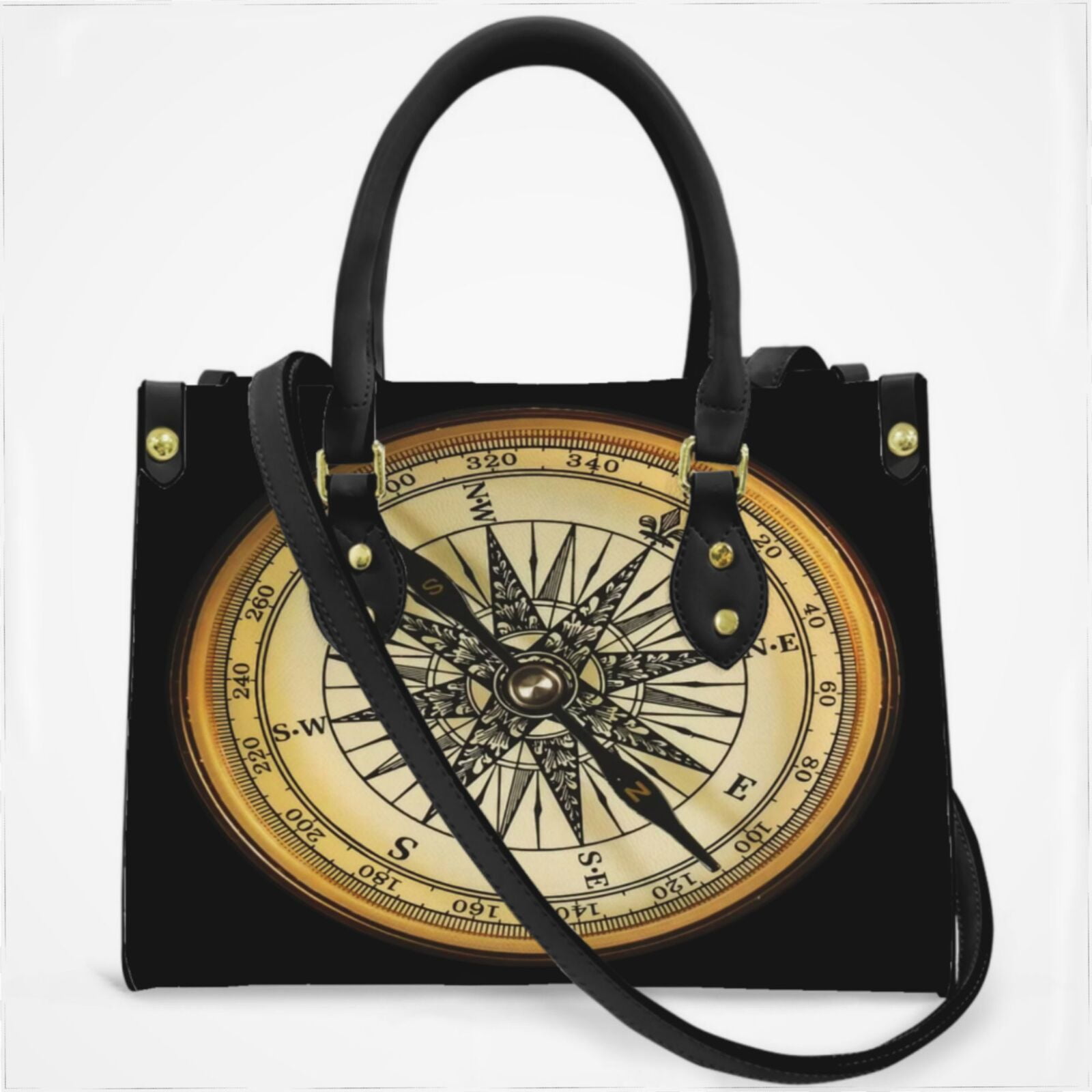 Reverse Pole Compass Cross Body Bags For Women Small Leather Female ...