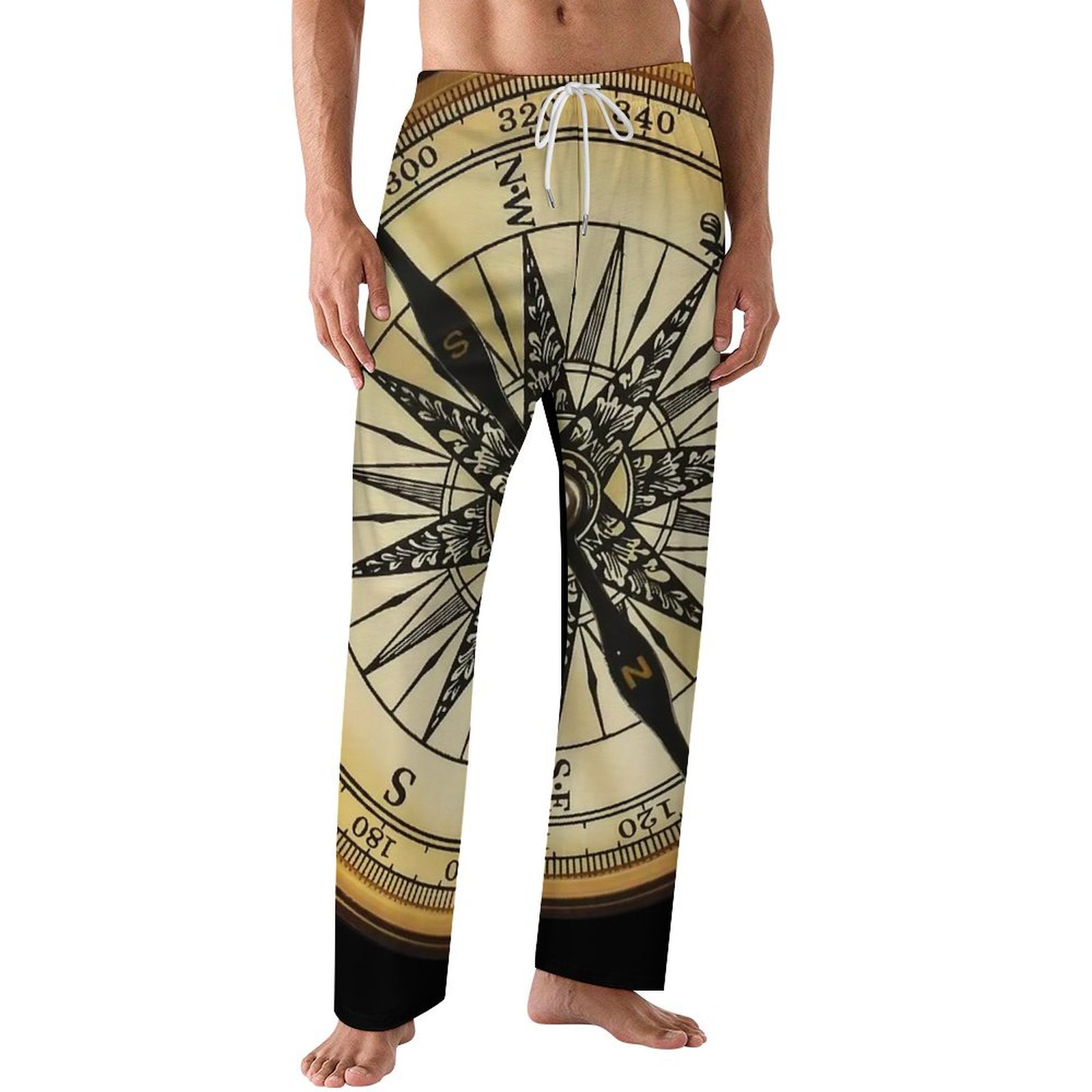 Reverse Pole Compass Mens Pajamas Pajama Pants Mens Sleepwear Lounge ...