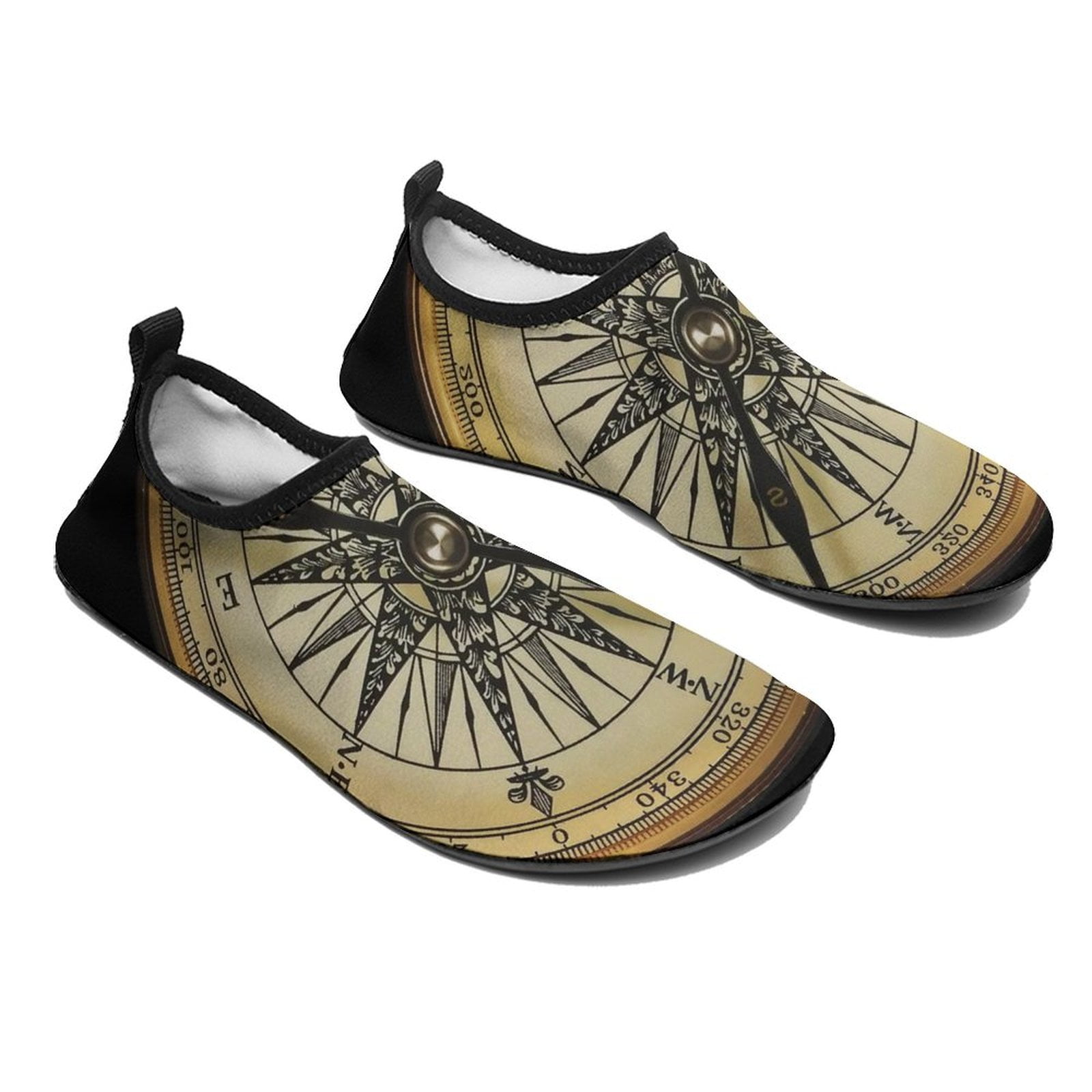 Reverse Pole Compass Water Shoes Beach Slip-on Shoes for Men Women Swim ...