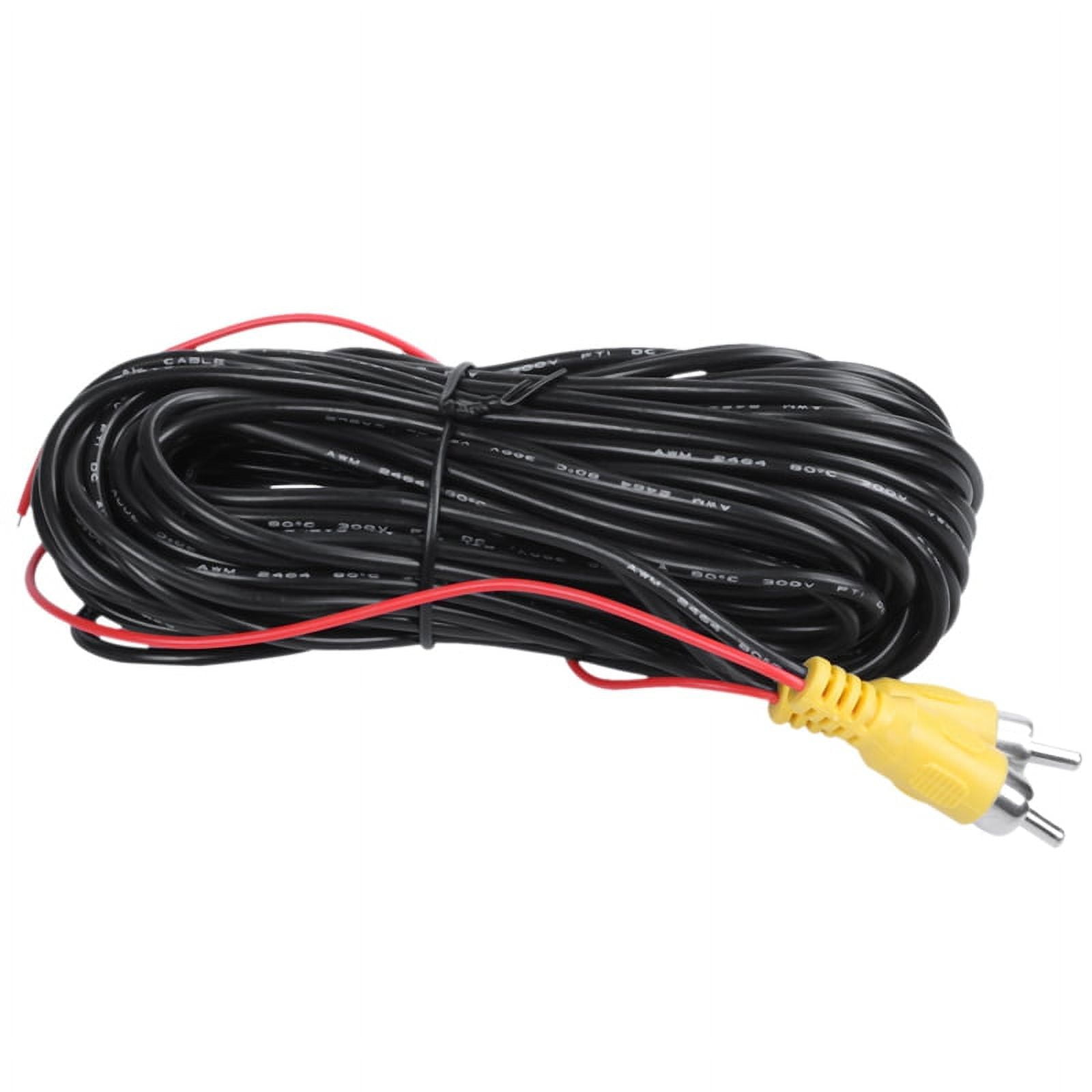 Reverse Rear View Parking Camera Video Extension Cable Car Wire, 10 m ...