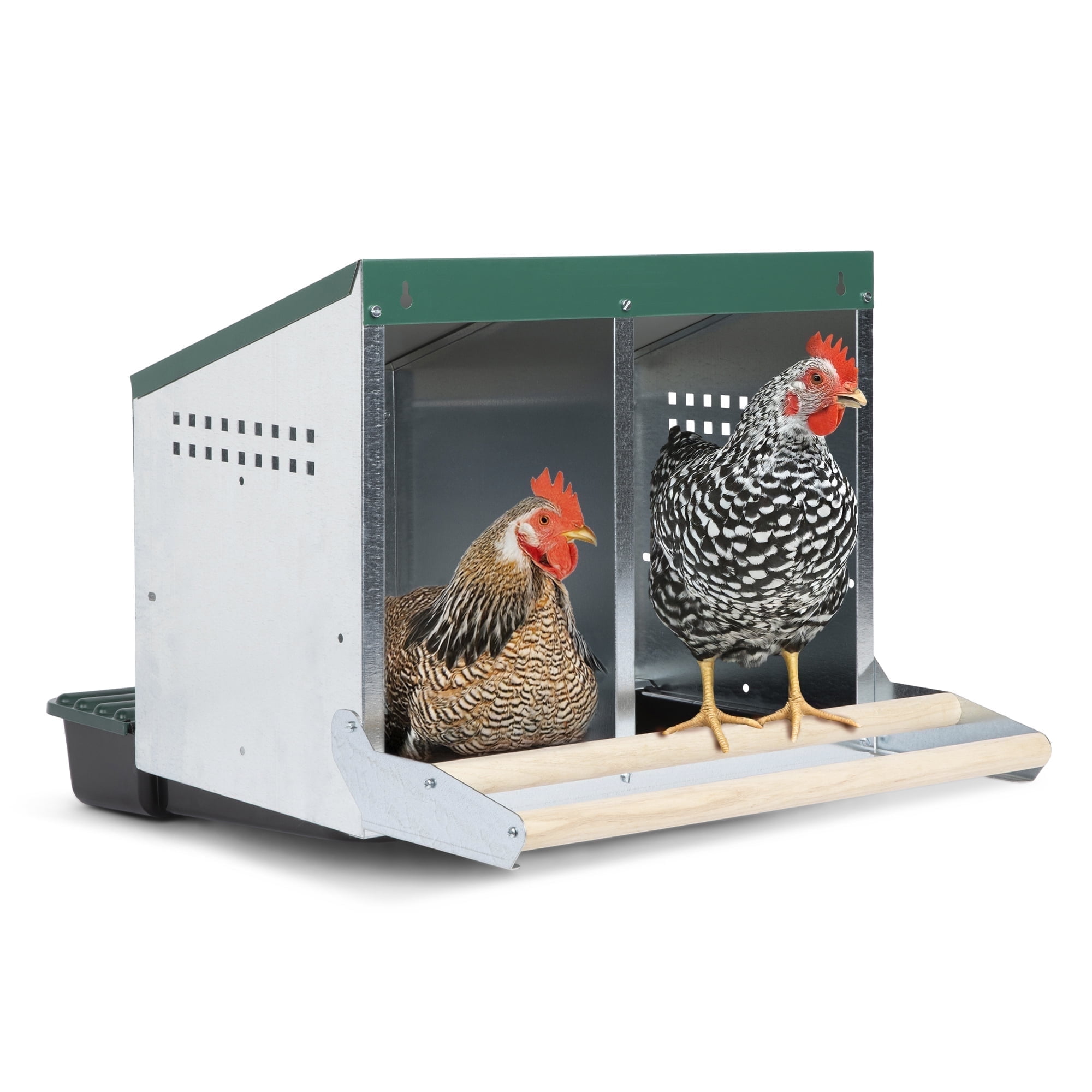 Homestead Essentials 2 Compartment Reverse Rollout/Rollaway Chicken ...