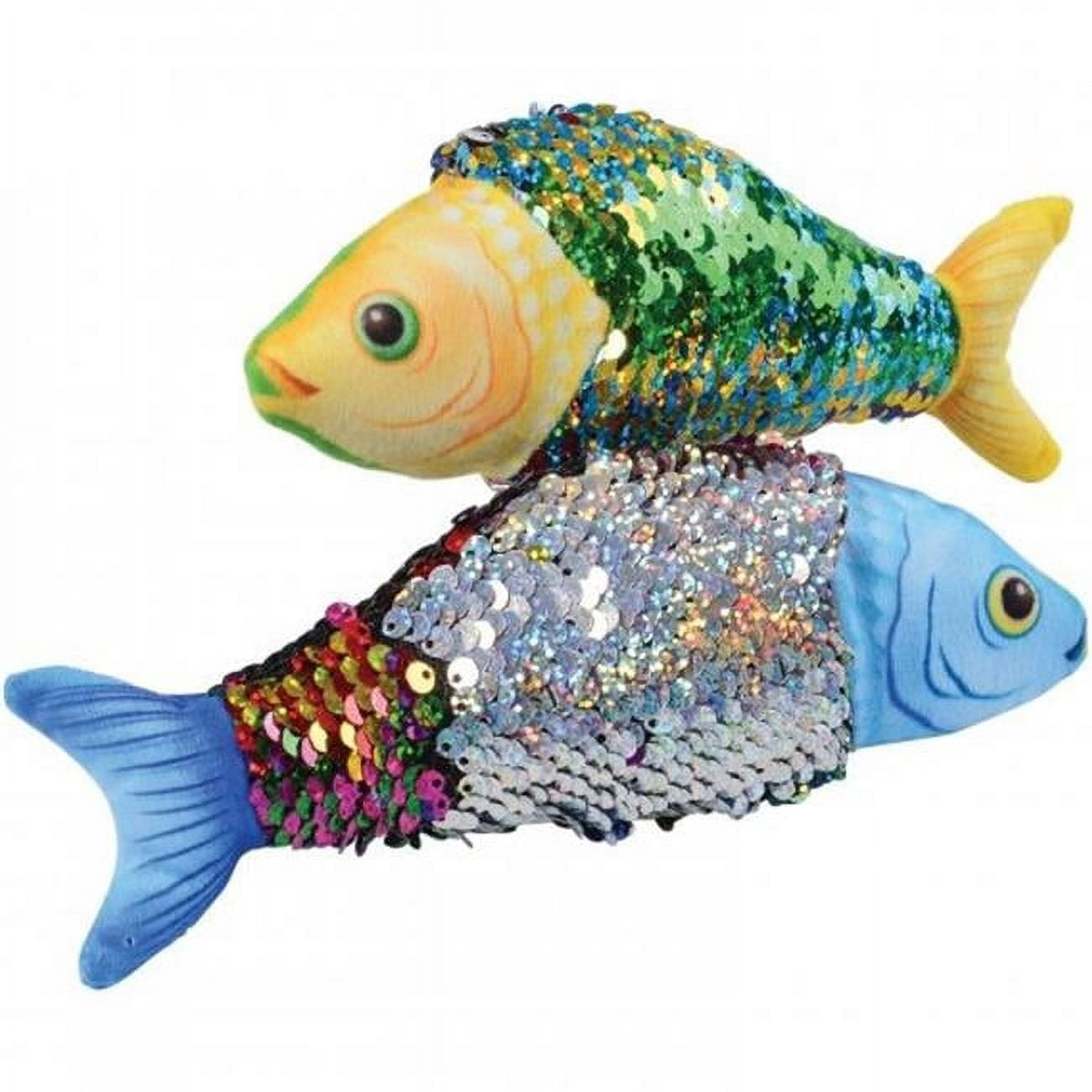 Reverse Sequins Plush Fish Toy - Walmart.com